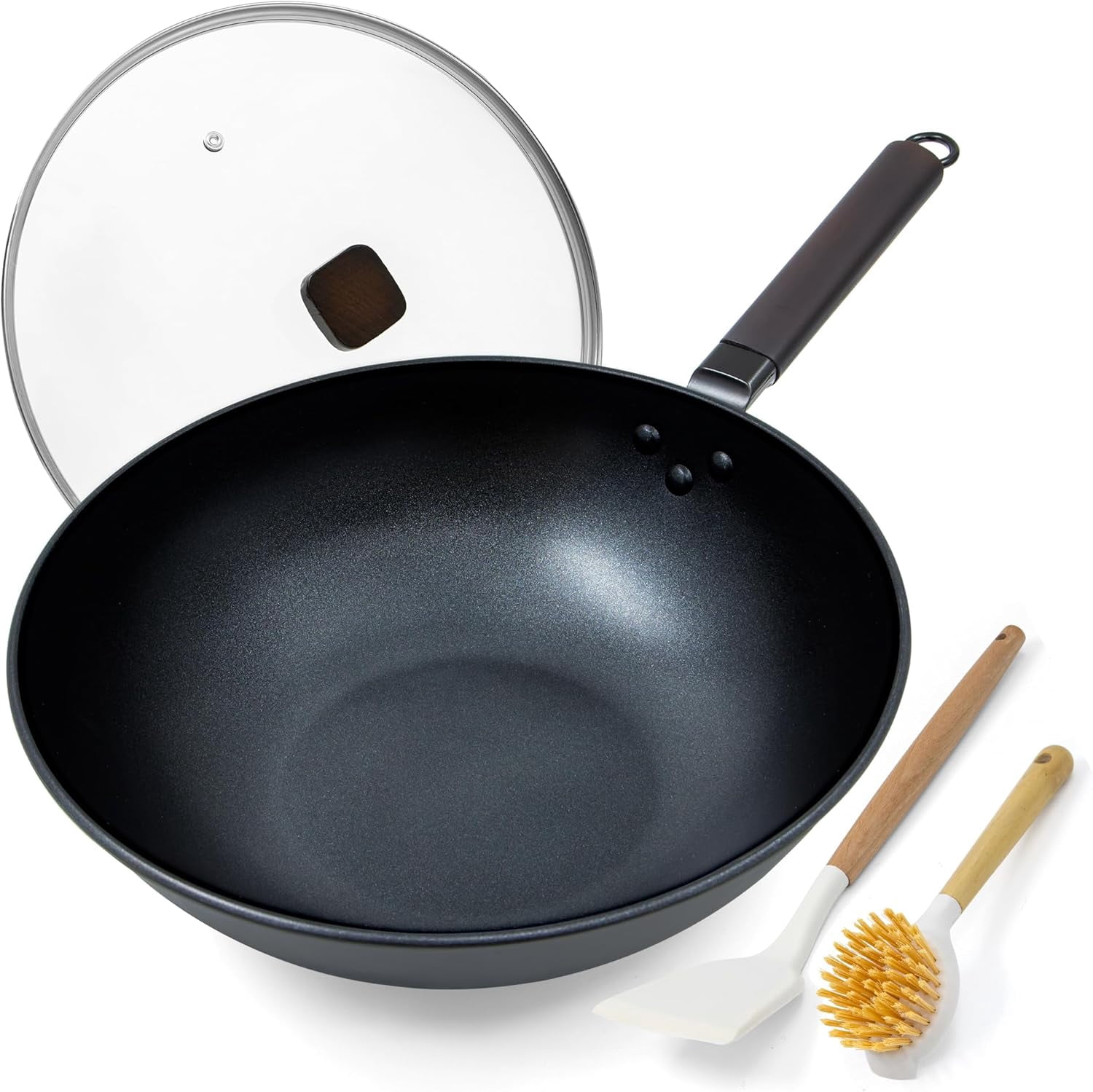 Guo Stir Fry Wok, Carbon Steel Wok, Non-Stick Skillet, No Chemical ...