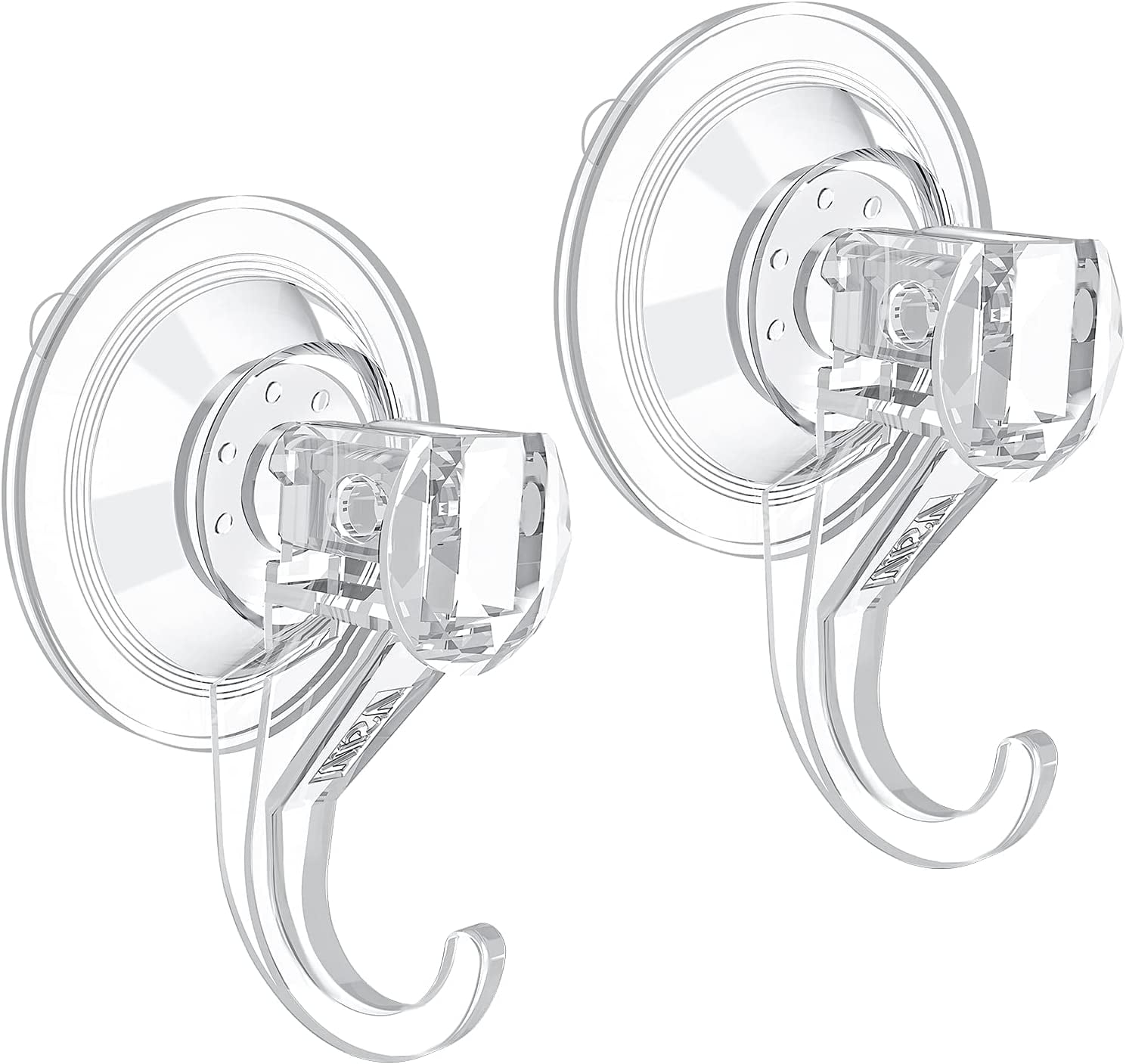 Guo Suction Cup Hooks, Small Clear Shower Suction Hooks Heavy Duty ...