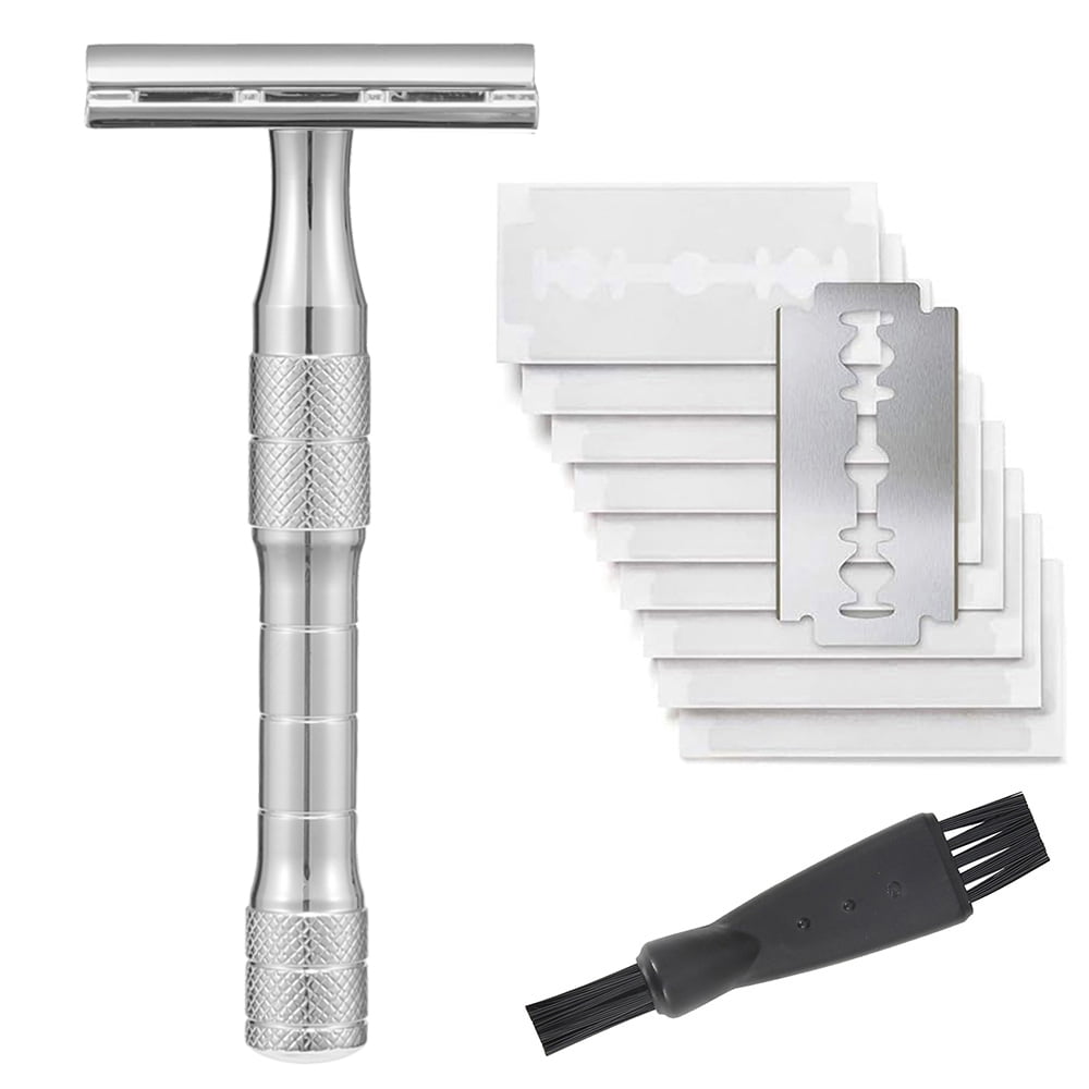 Guo TaoReusable Safety Razor, Single Blade Razors for Men, with 10 ...