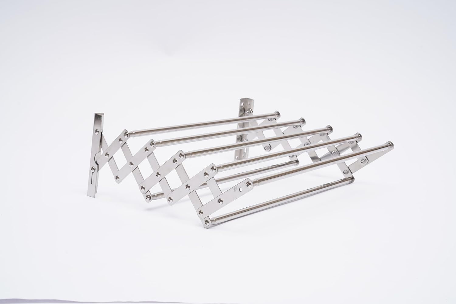 Guo Wall Mounted Clothes Drying Rack, Space-Saving Fold Away Stainless ...