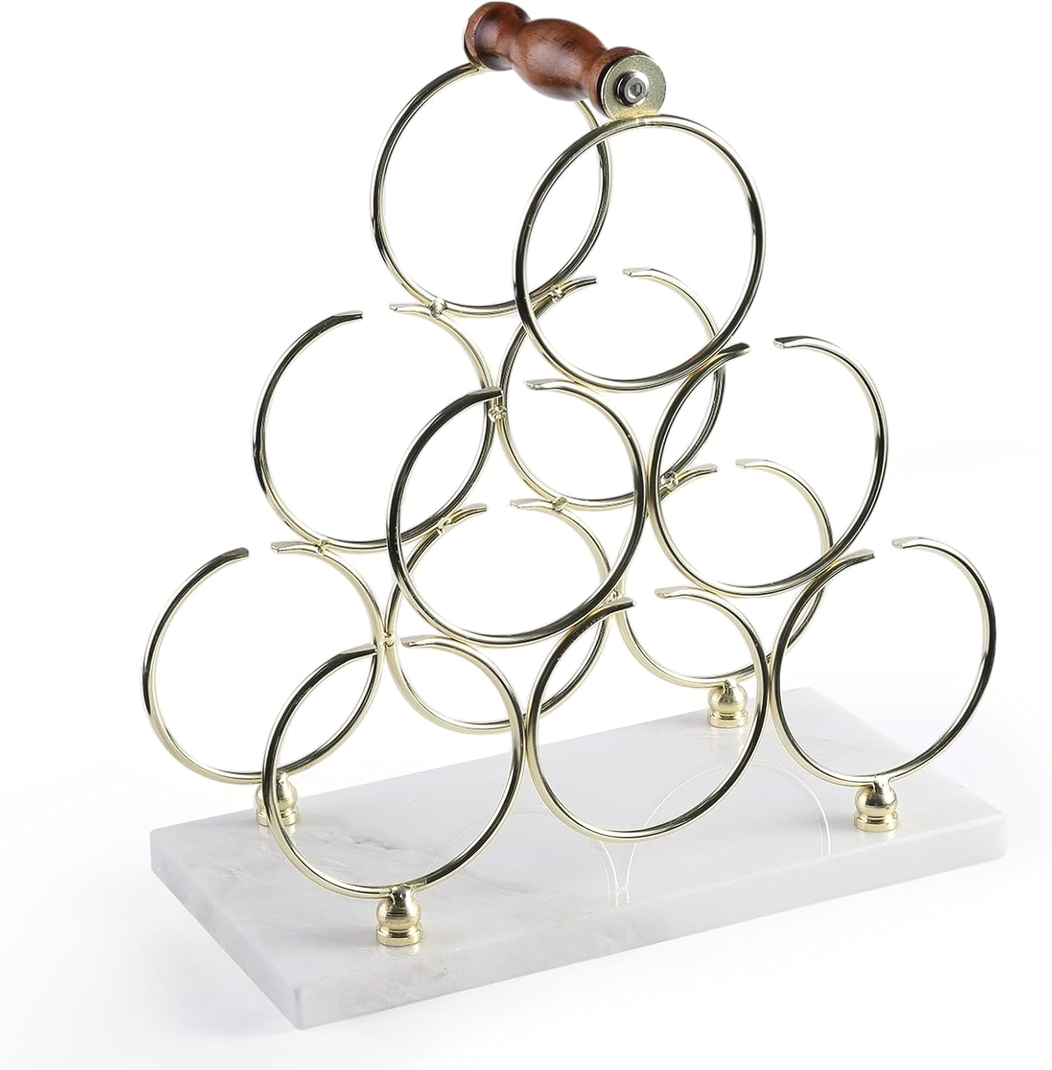 Guo Wine Rack 6 Bottles, Marble Tabletop Wine Racks Champagne Bottle - Walmart.com