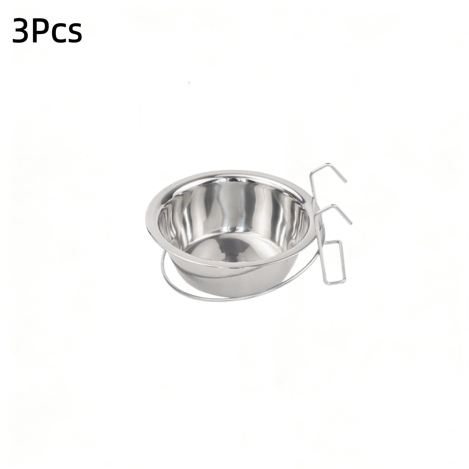 Guodhu 3 Pack Hanging Stainless Steel Pet Bowls for Dog Crate, Non ...