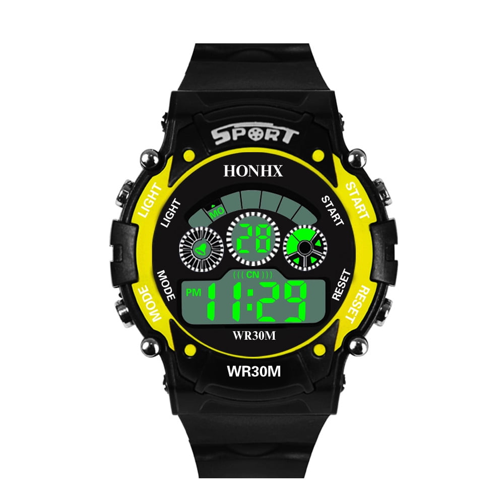 Guodhu Fashion Men's Military Sport Digital Watch - Waterproof, LED ...