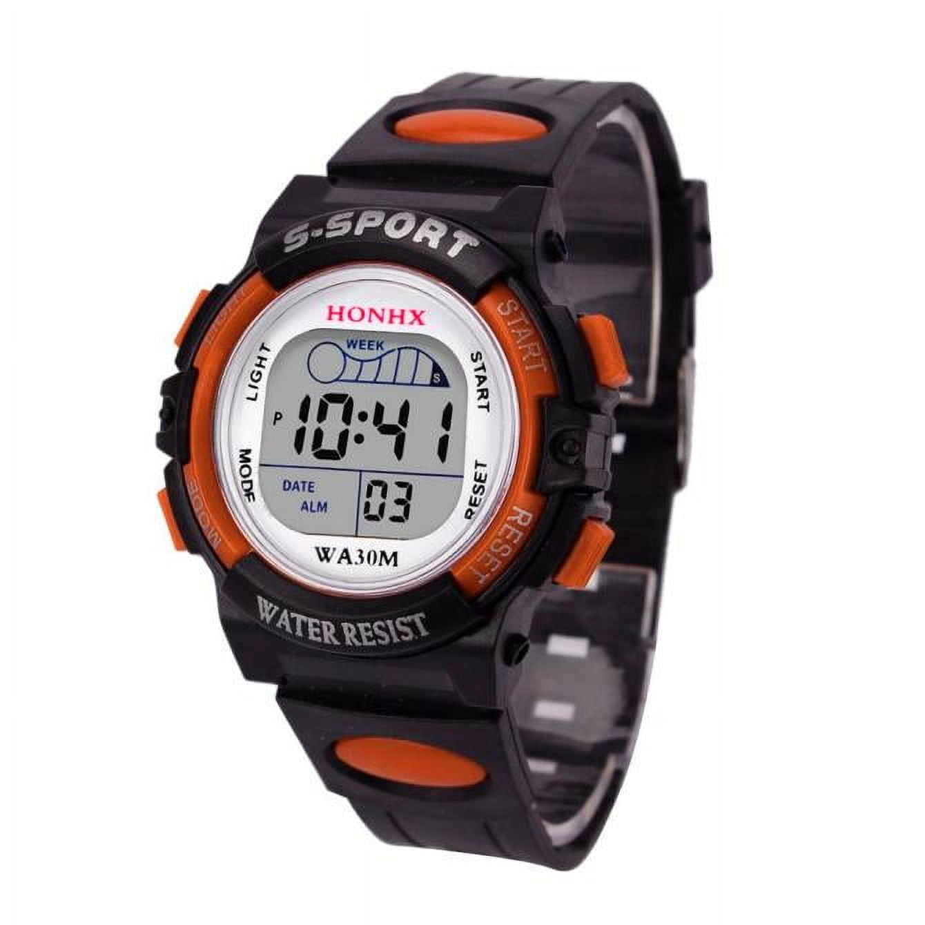 Guodhu Mens Digital Multifunctional Chronograph LED Waterproof Alarm ...