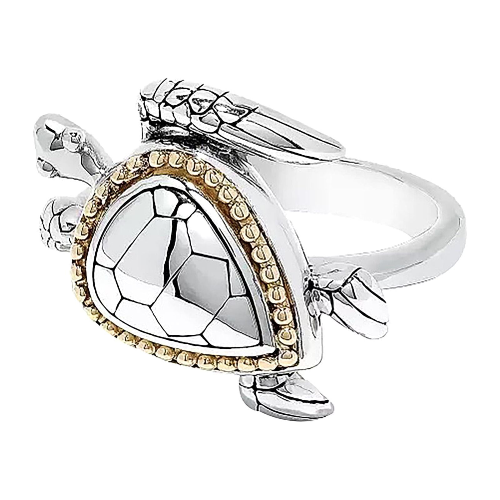 Guodhu Silver Sea Turtle Ring Design Turtle Beach Wave Vacation Wave ...