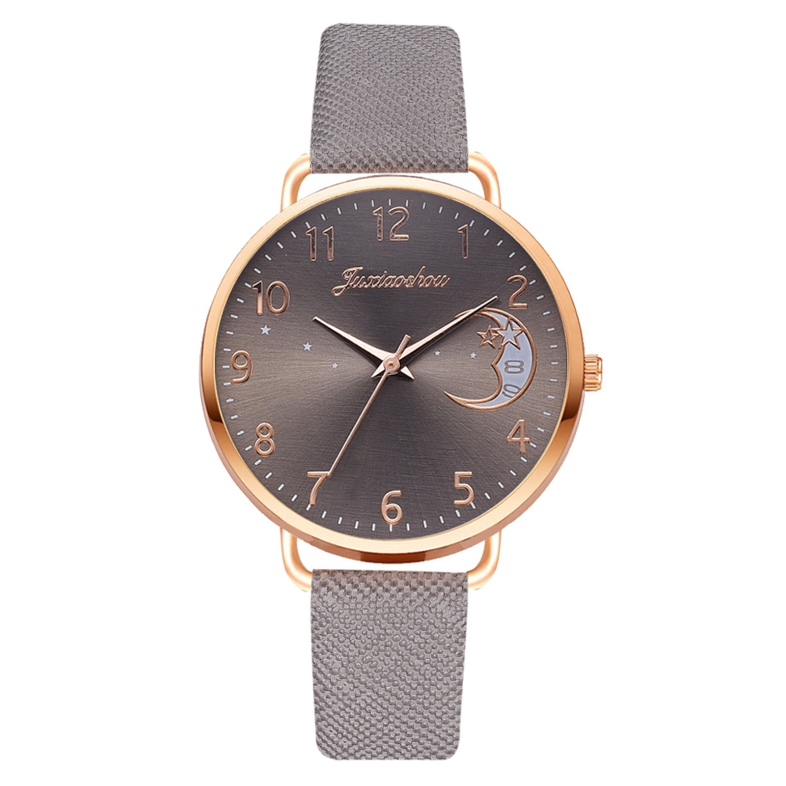 Guodhu Women's Small Wrists Dainty Analog Leather Watch – Round Case ...