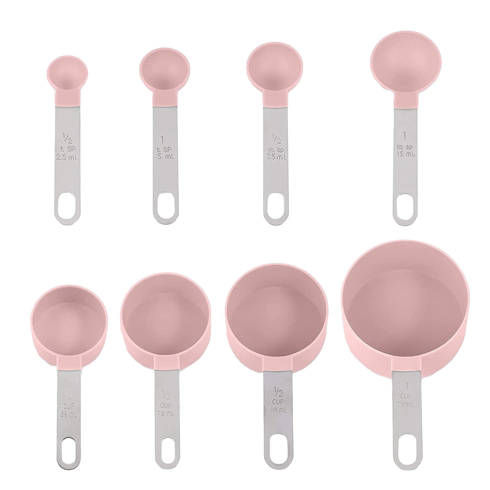 Guolarizi 8 Pieces Measuring Cups And Spoons Set Nesting Measuring Cups ...