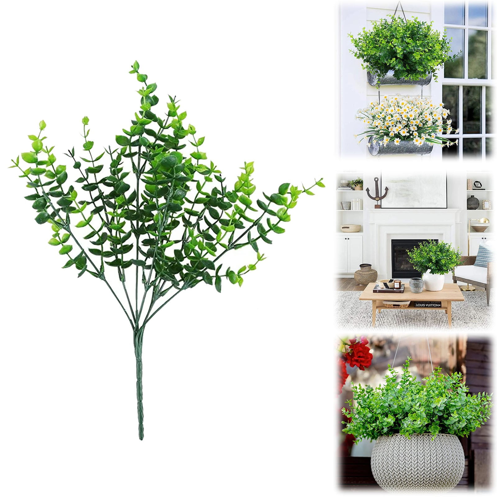 Guolarizi Artificial Flowers Artificial Boxwood Stems Outdoors Plastic ...