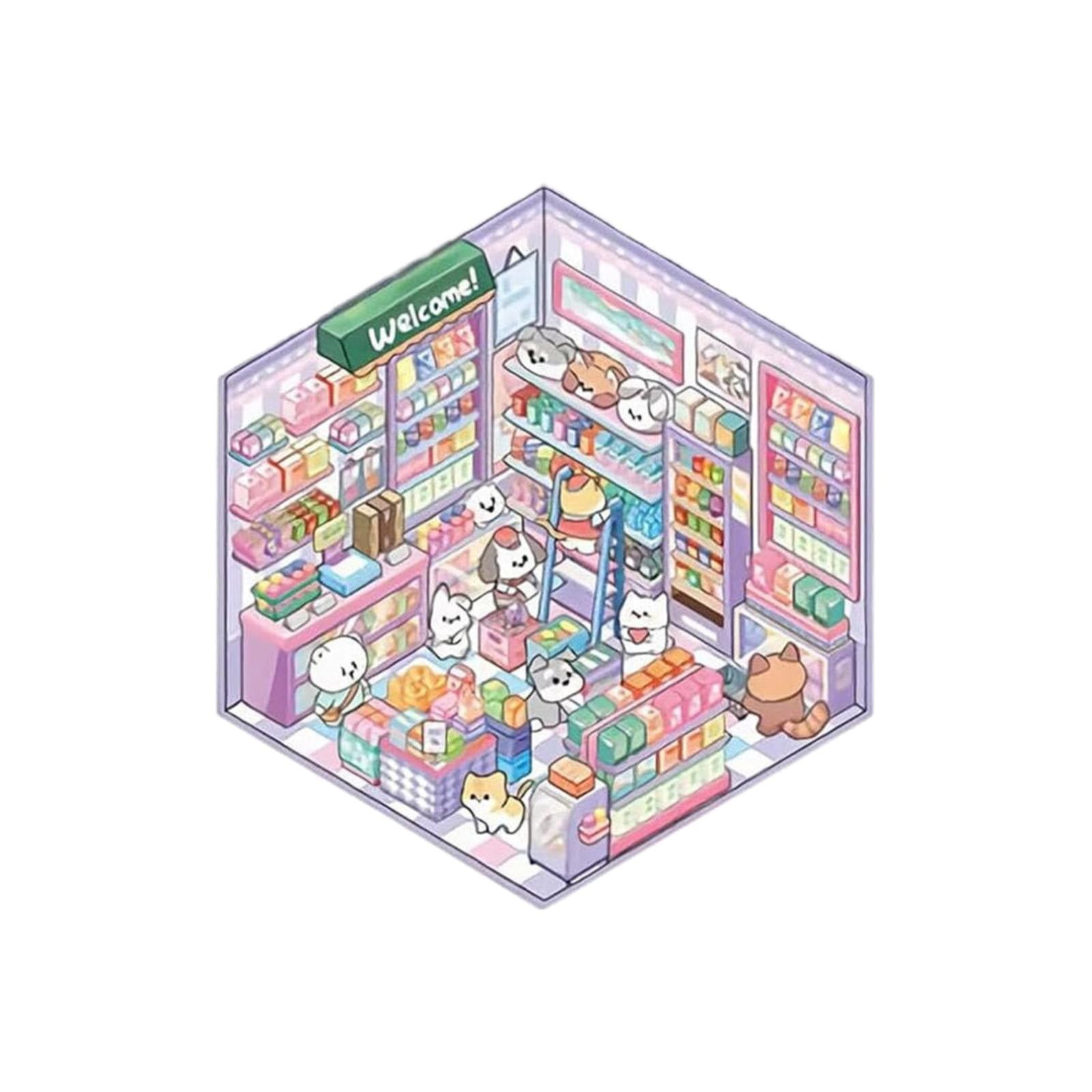 Guolarizi DIY 3D House Stickers Cute Scene Stickers Fun DIY Stickers ...