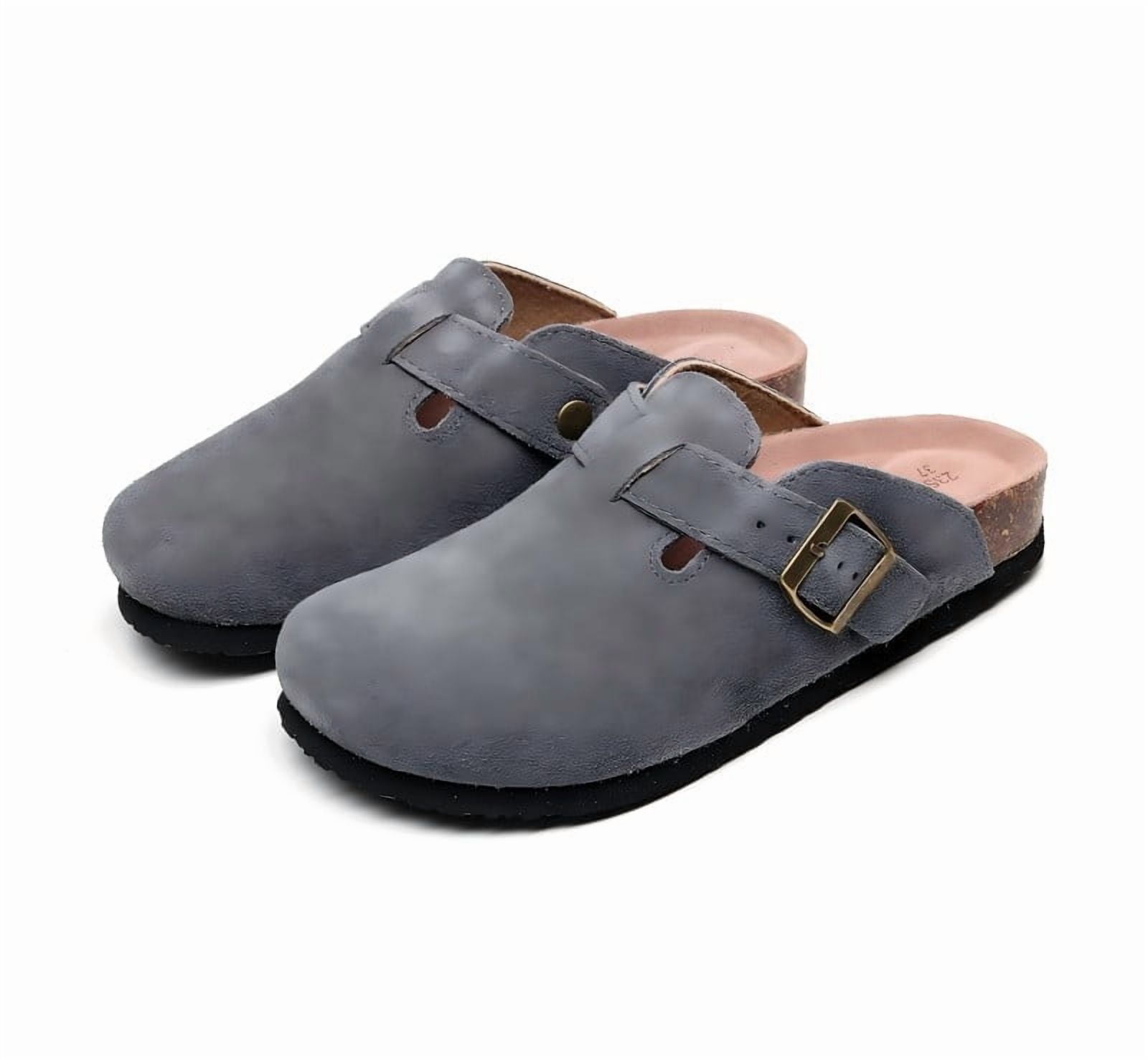 Guoluofei Women's Suede Clogs Mules Stylish Couple's Clogs for Women ...