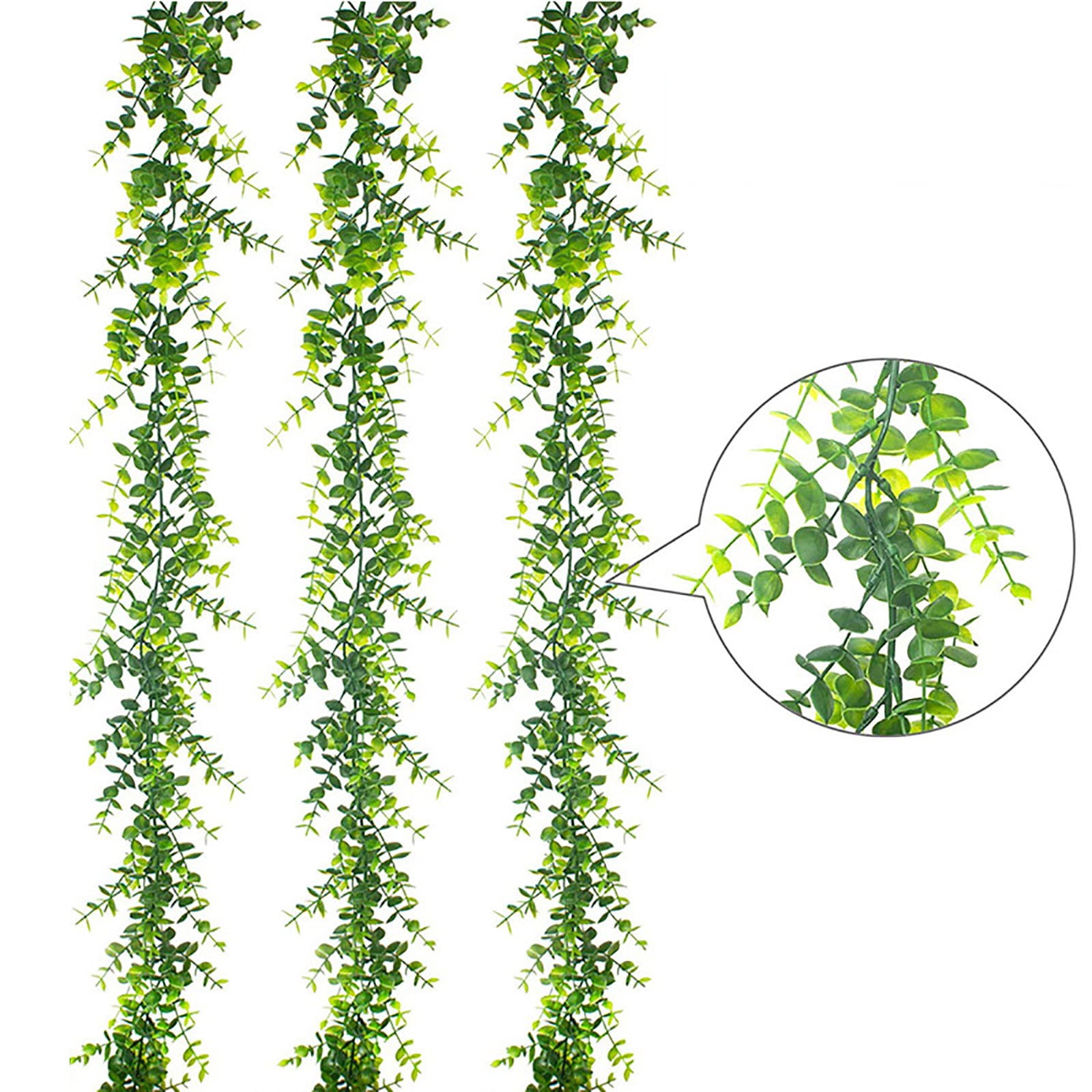 Guopo 1Packs Garlands Greenery Garlands Fake Vines Total 5.91ft Faux ...