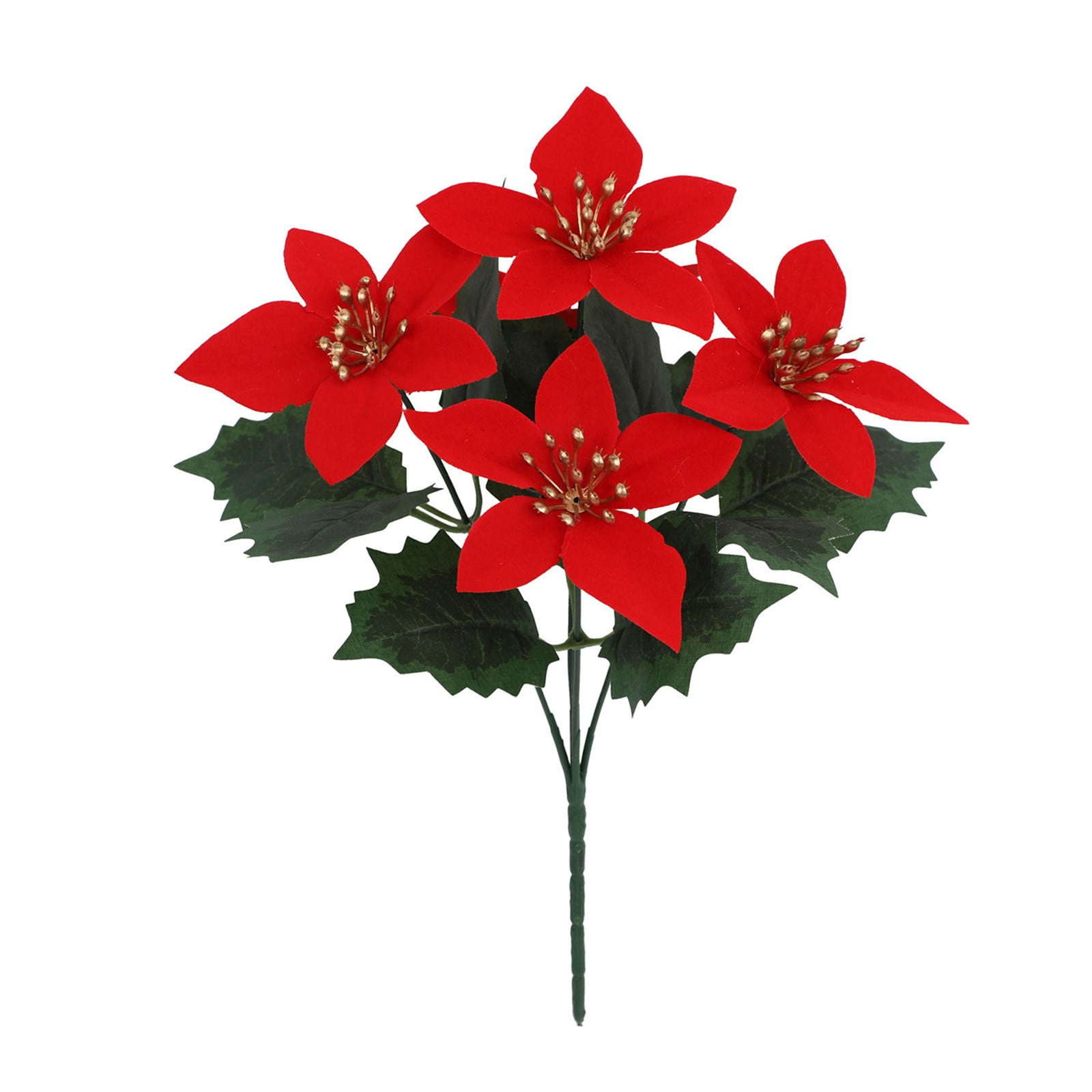 Guopo Christmas Flowers Artificial Flowers Winter Artificial Bushes For ...