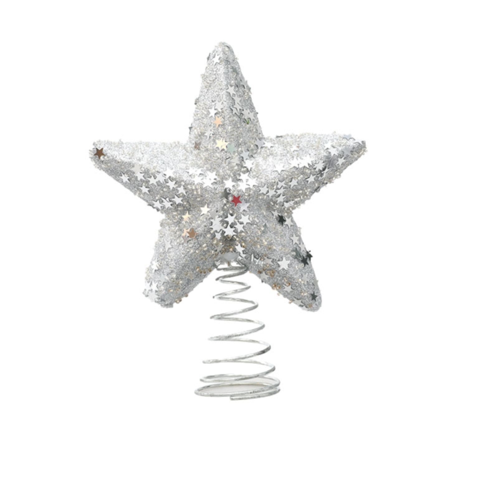 Guopo Christmas Glitter Star Tree Topper Christmas Tree Topper ...