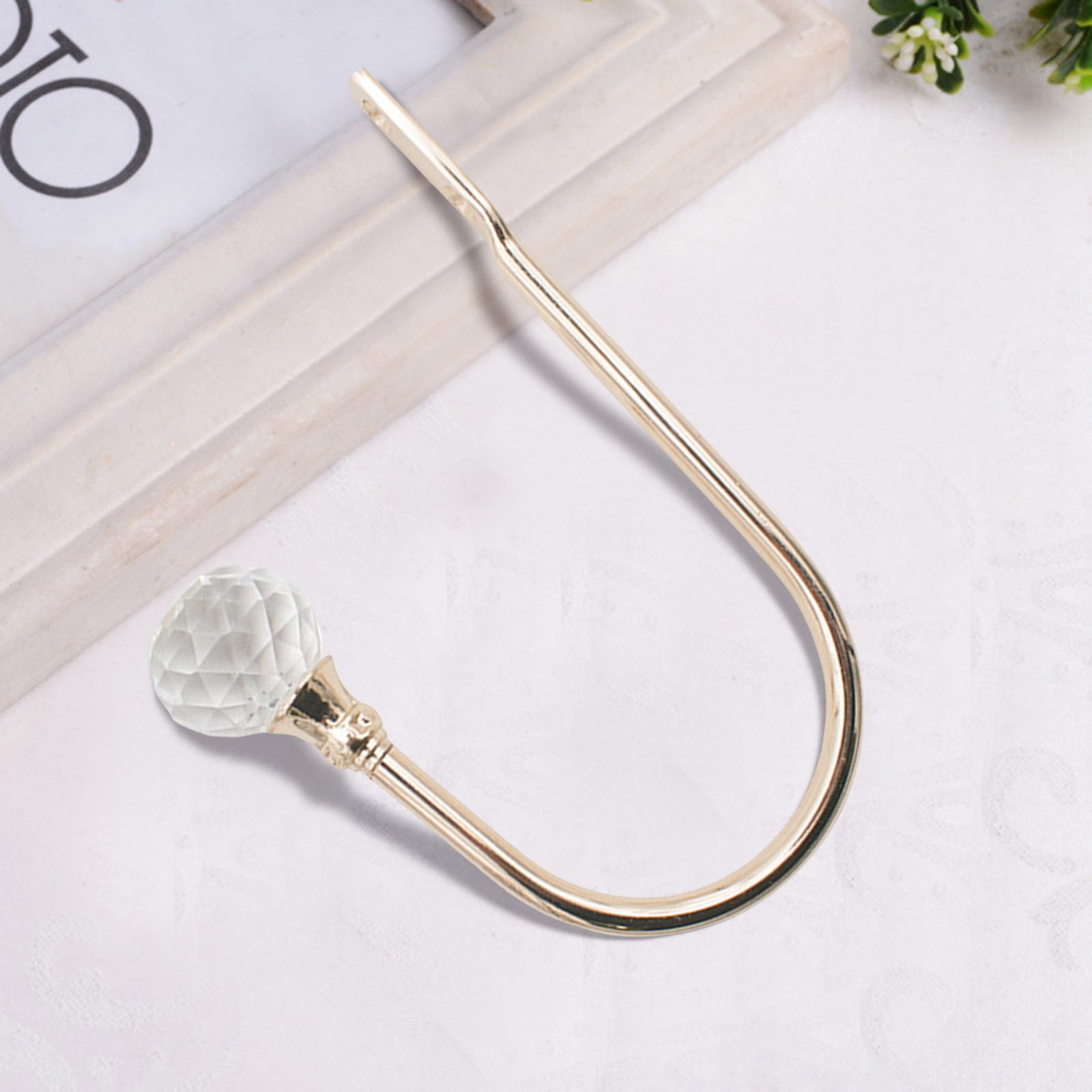 Guopo Command Hooks Curtain Alloy U Shaped Crystal Wall Hook Electro ...