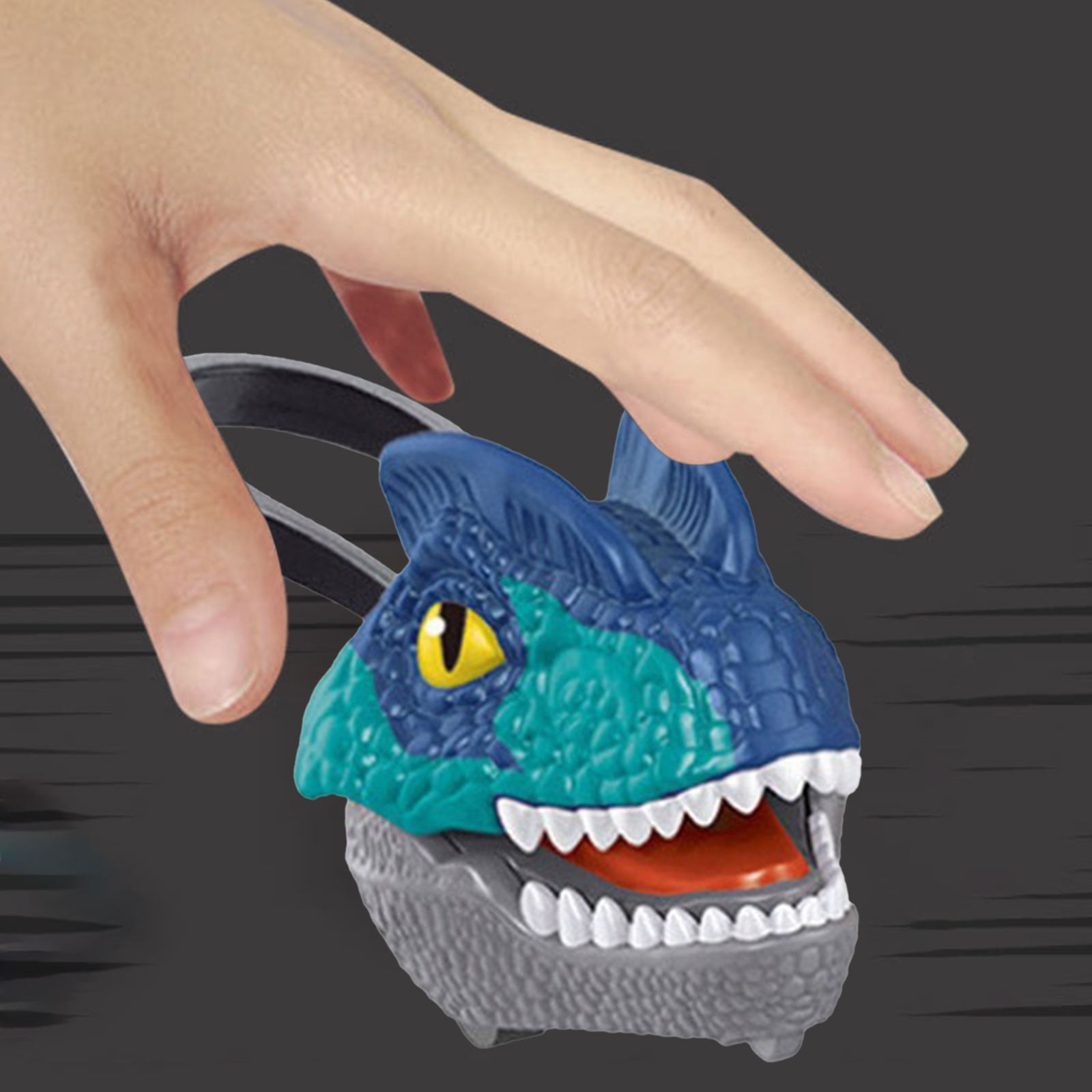 Guopo Dinosaur Pull Back Car Toys Finger Biting 6 Pack Dinosaurs Snap ...