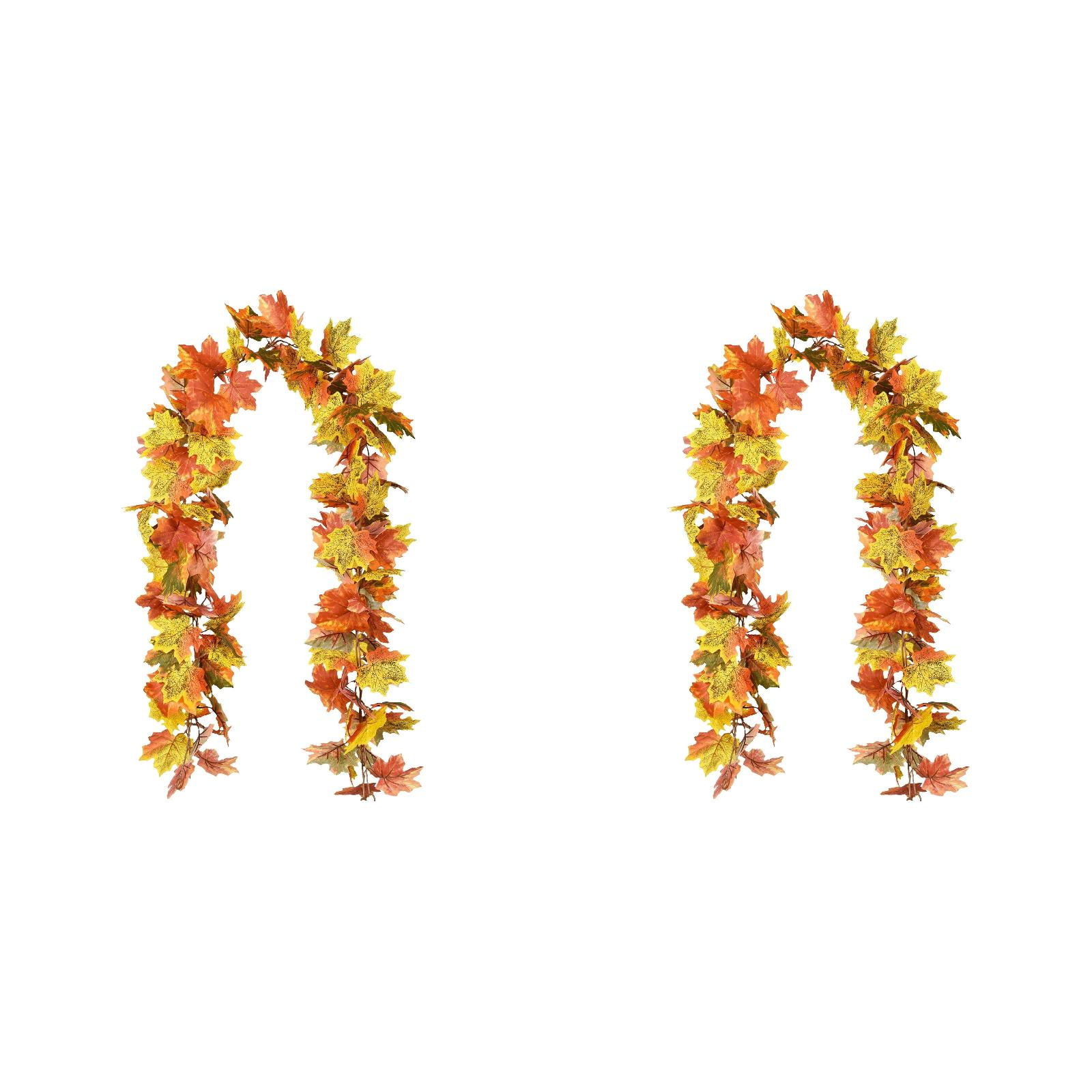 Guopo Fall Garland Maple Leaves Garlands 70in Autumn Garland For ...