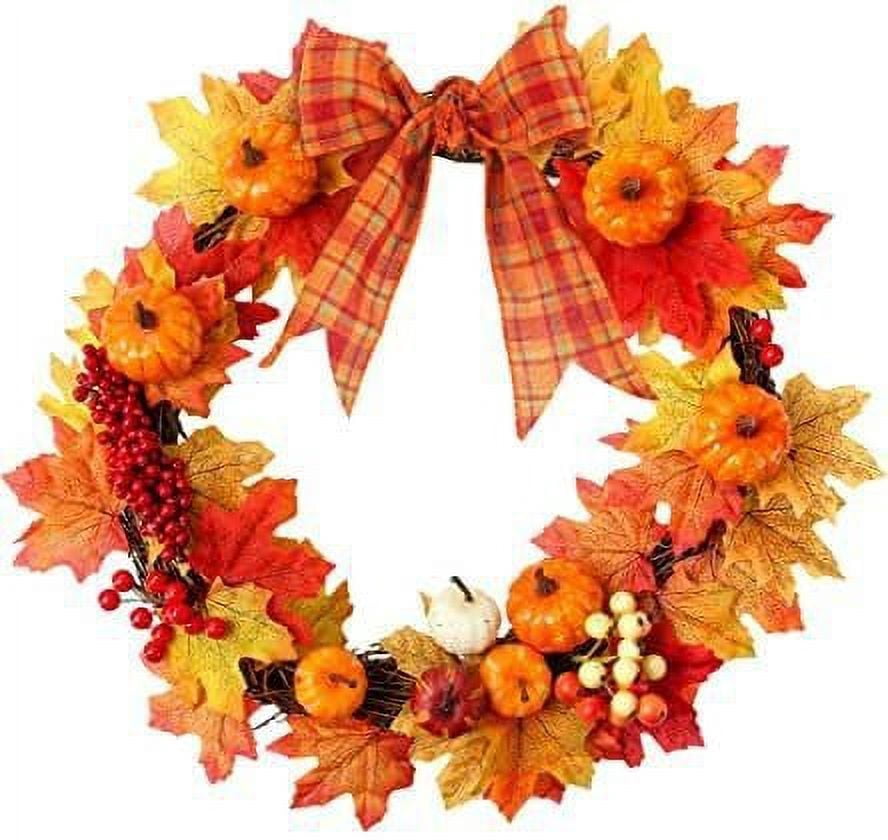 Guopo Fall Hanging Plant Artificial Autumn Maple Leaves Garland For ...