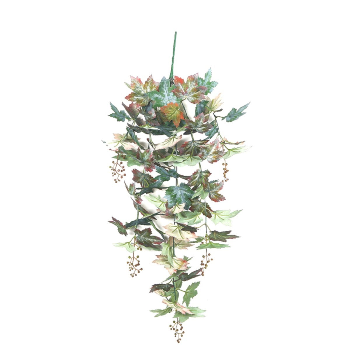 Guopo Flowers Artificial Maple Leaf Garland Silk Flowers Hanging Wall ...