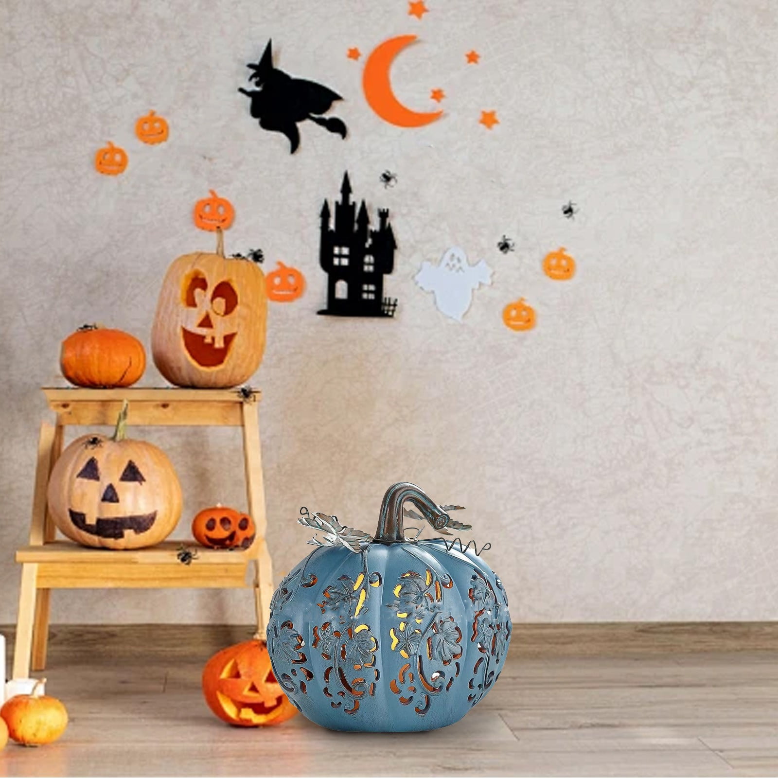 Guopo Halloween Decorations Illuminated Pumpkin Lit Pumpkin Fall ...
