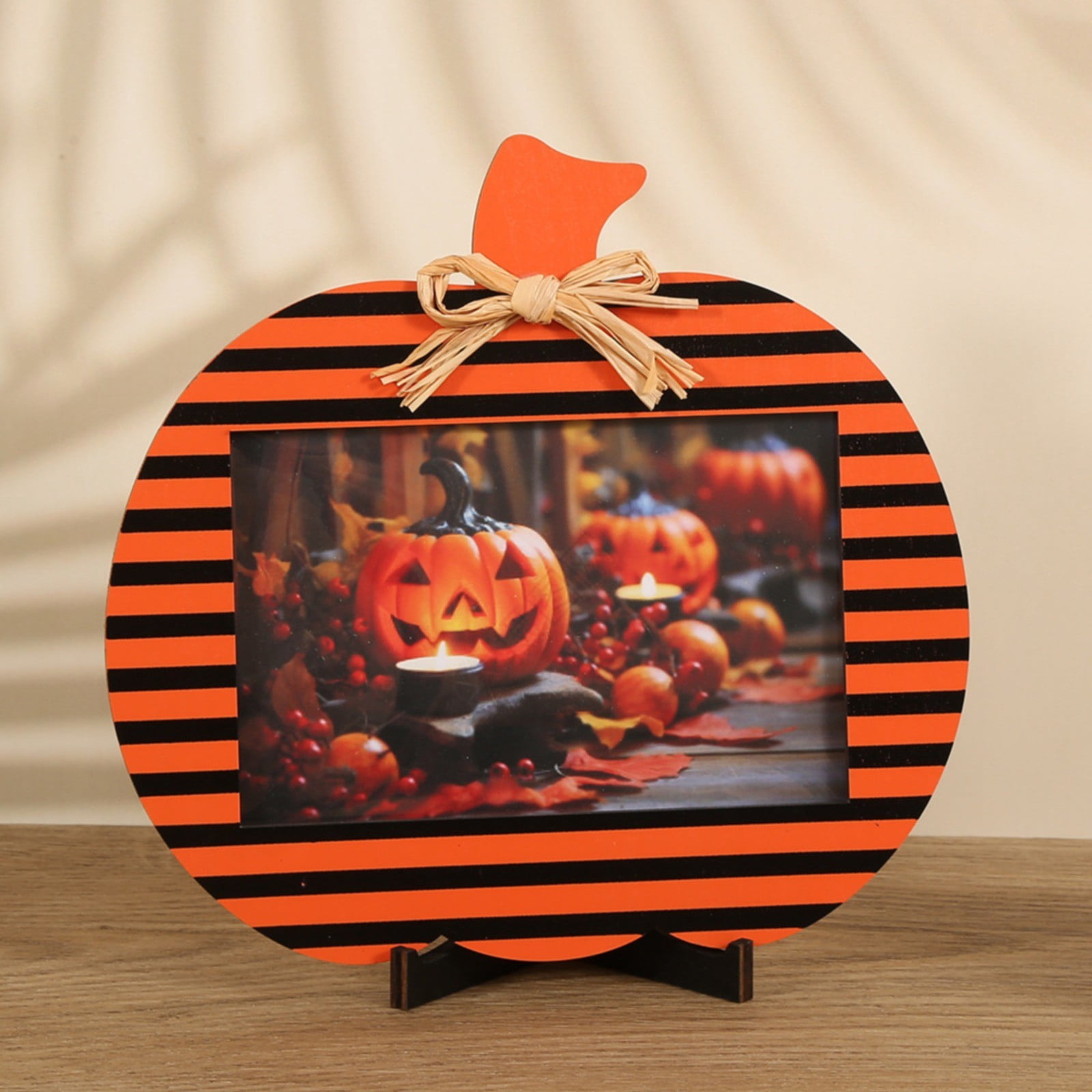 Guopo Pumpkin Shaped Picture Frame Halloween Photo Frame Ornament ...