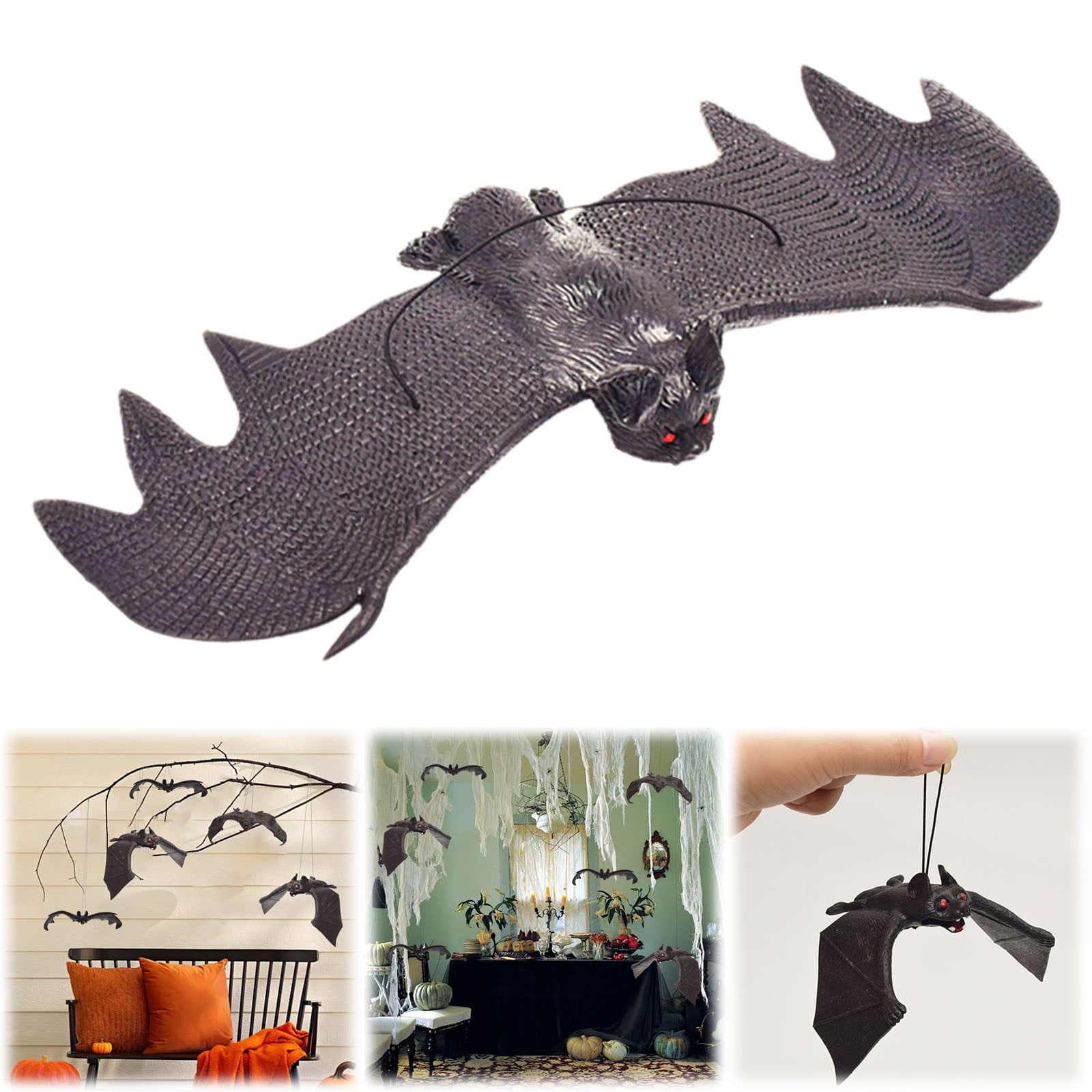 Guopo Simulation Of Big Bats Halloween Bar House Layout Props ...
