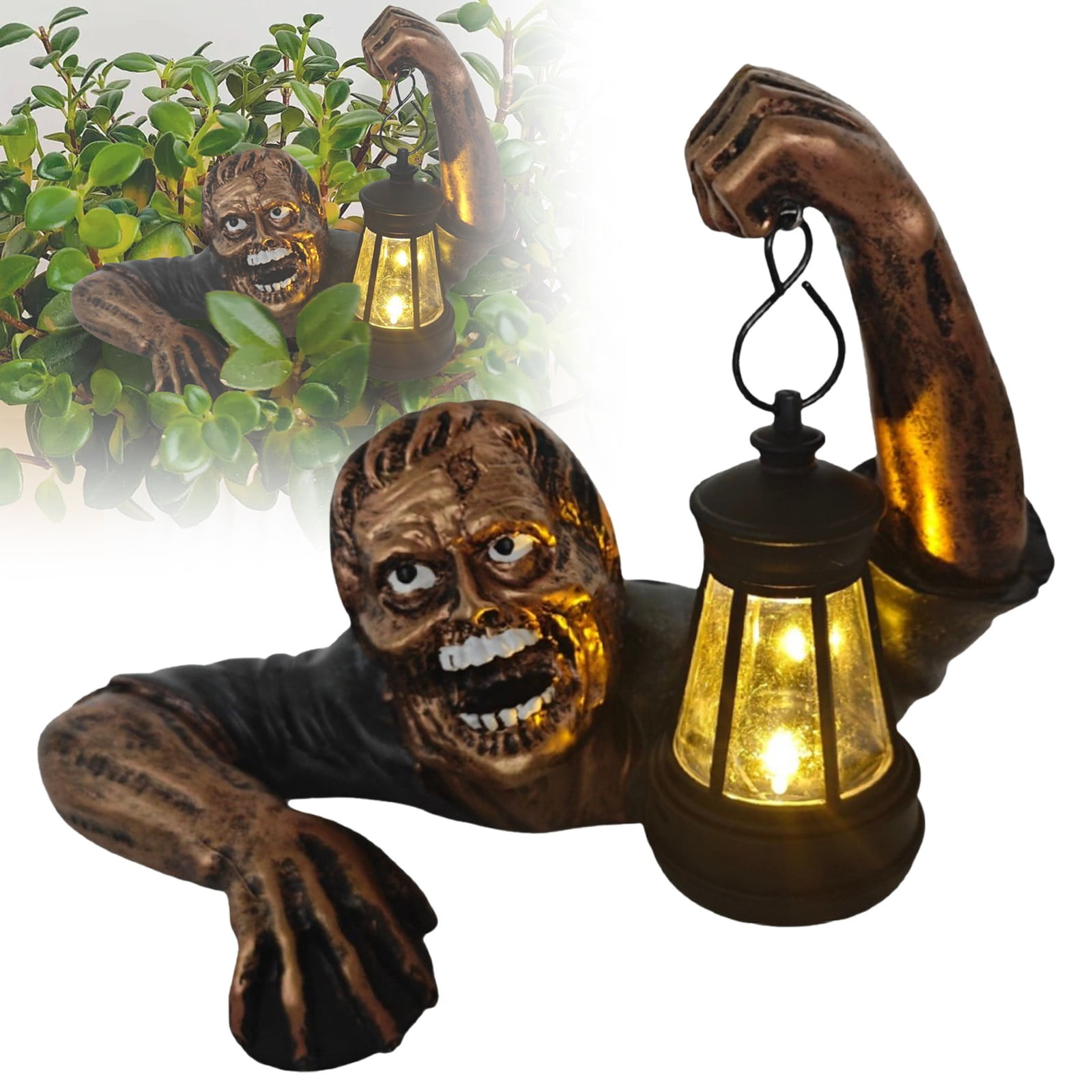 Guopo Undead Garden Statue Rising From Resin Garden Statues With LED ...