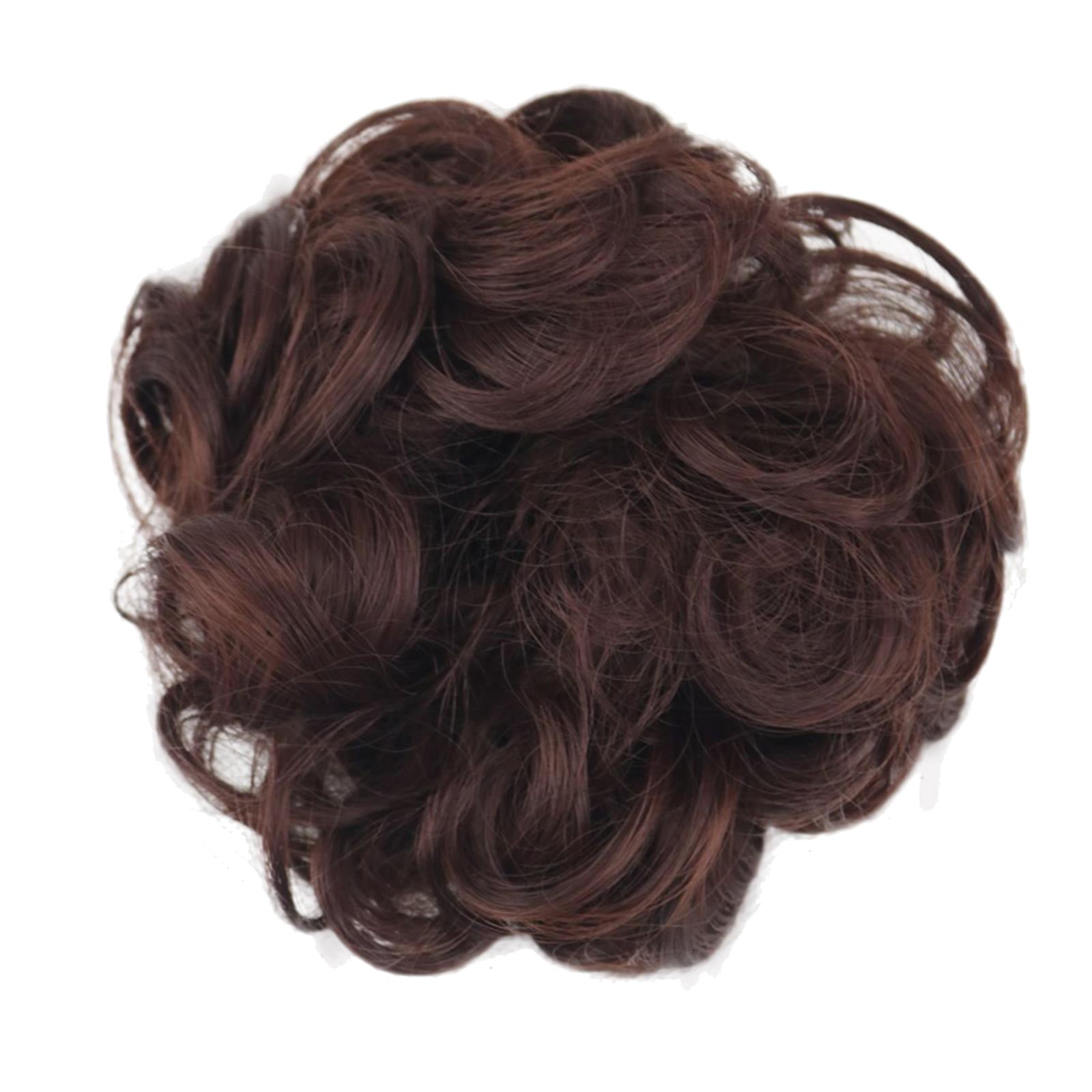 Guous Hair Scrunchie Bun Extensions - Curly Updo Wrap with Messy Wig ...