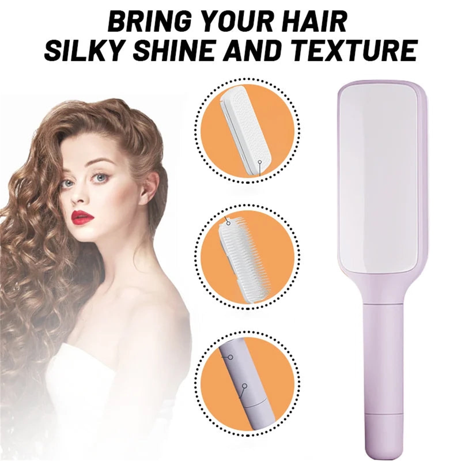 Guoxxzi Deals Self-cleaning And Massage Comb Automatically Cleans Hair ...
