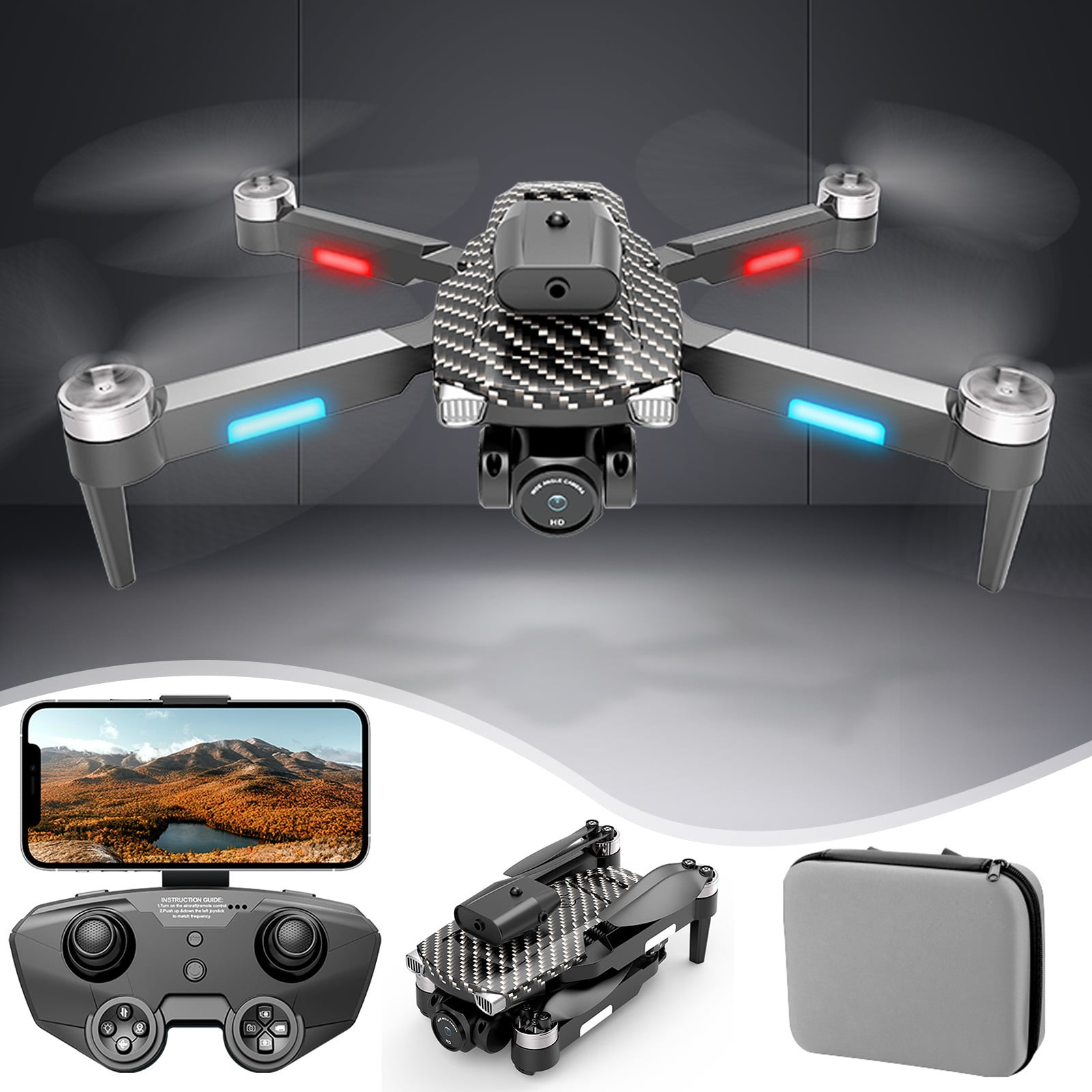 Guoxxzi Drone Deals FPV Drone With ESC Camera Brushless Motor Drones 2 ...