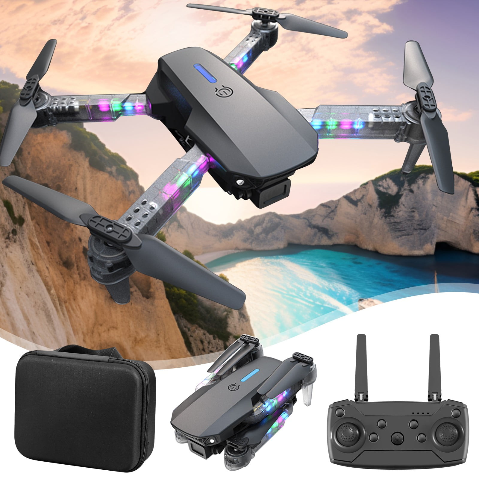 Guoxxzi Folding Drone Fixed Altitude Aircraft Remote-controlled ...