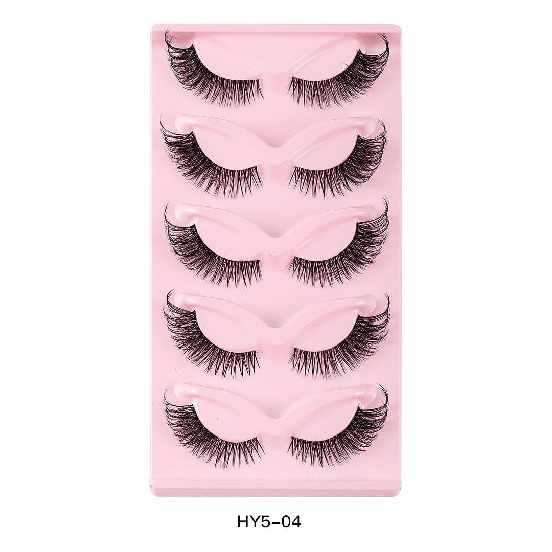 Guoxxzi Lashes Wispy Cat Eye, Self Adhesive Eyelashes, Lashes Natural ...