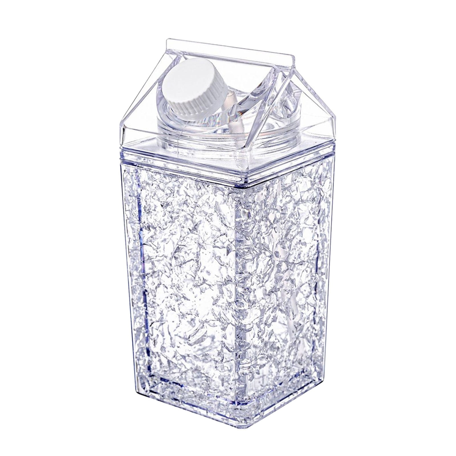 Guoxxzi Milk Carton, Water Bottle, Reusable Clear Plastic Milk Box ...