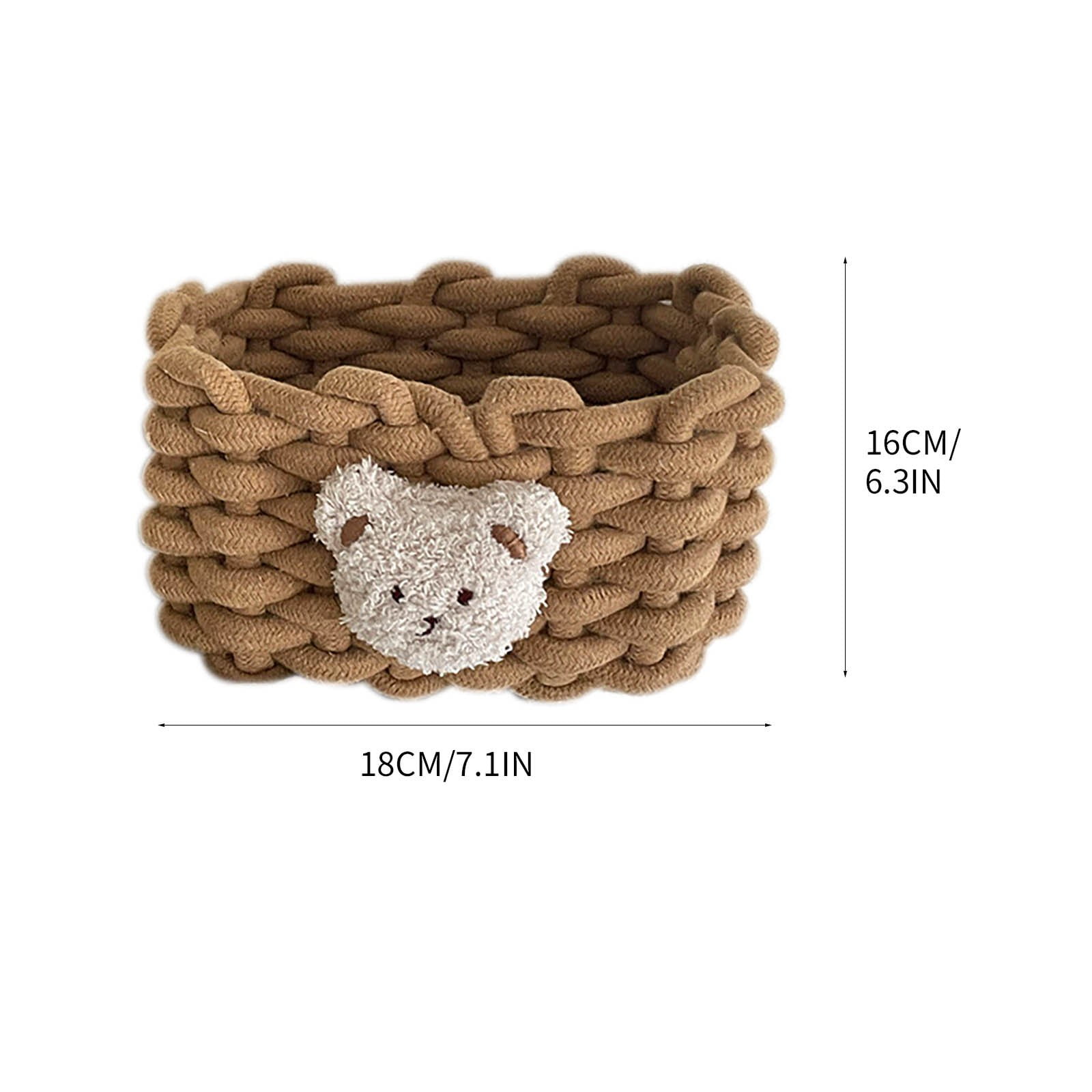 Guozer Bear Basket, Rope Basket,Cosmetics Sundry Storage,Wide Range of ...