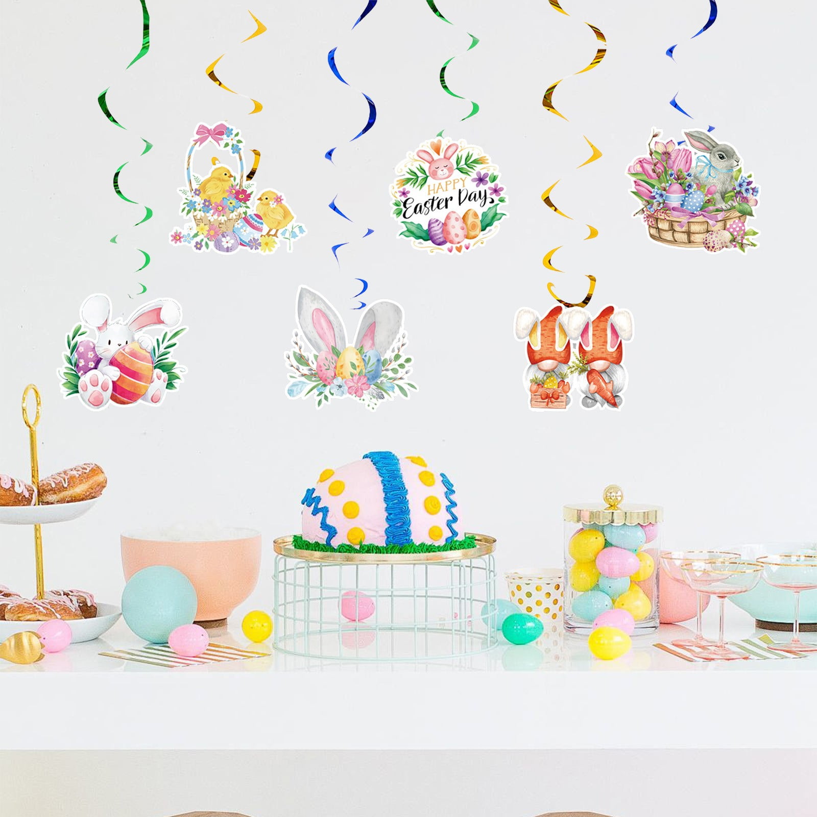Guozer Ceiling Decorations Hanging 6Pcs Hanging Easter Decorations ...
