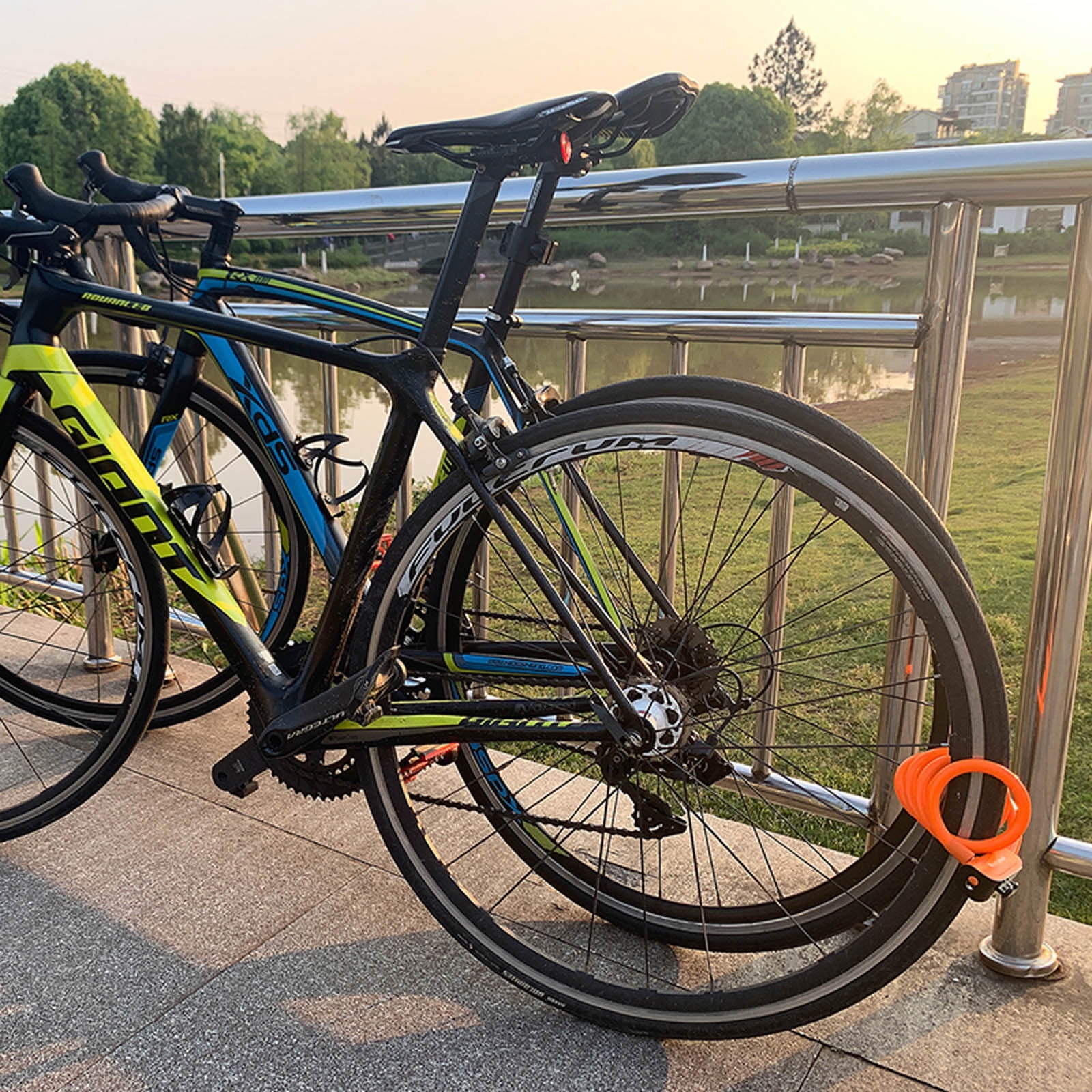 Guozer Bicycle Extension Lock 1PCS Waterproof Extended Bike Lock Coiled ...