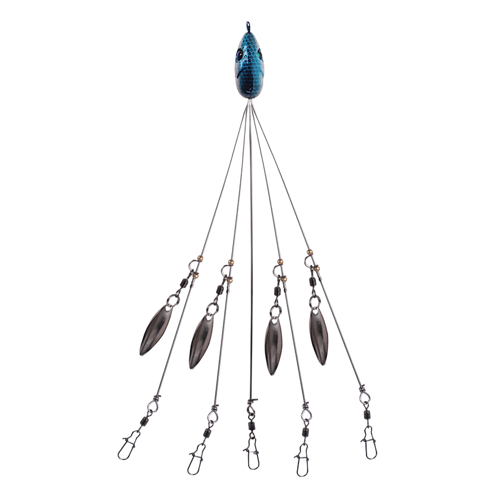 Guozer Castable Umbrella Fishing Tackle 1PCS 5 Arms Fishing Rig Fishing ...