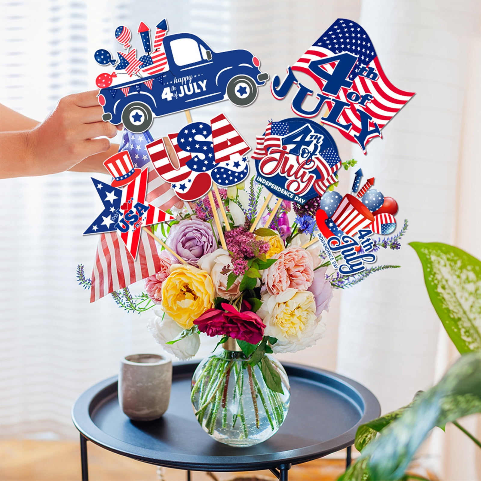 Guozer Clearance Centerpiece Paper Insert Signs for 4th of July ...