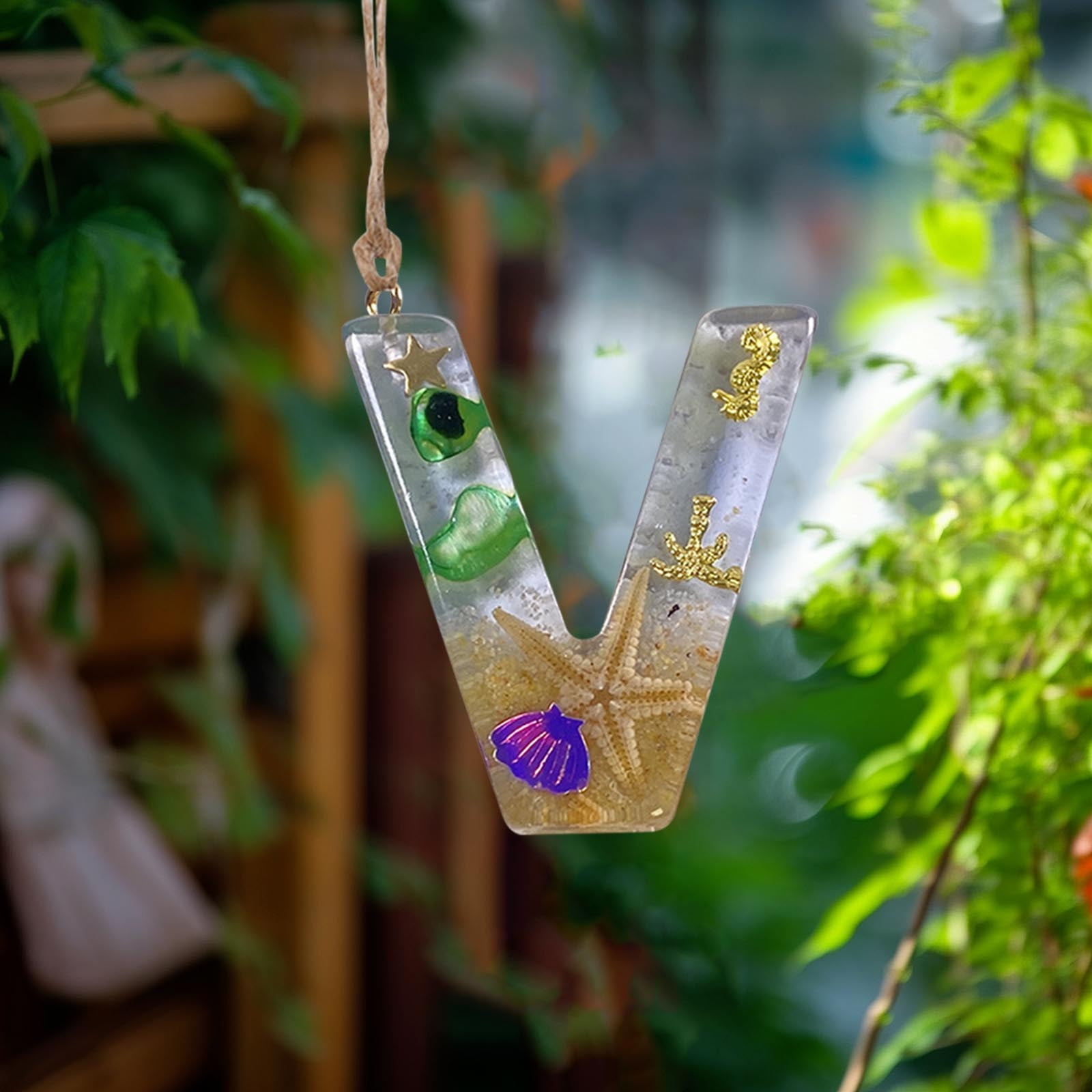 Guozer Christmas Letter Hanging Letter A to Z Hanging Decor Translucent ...