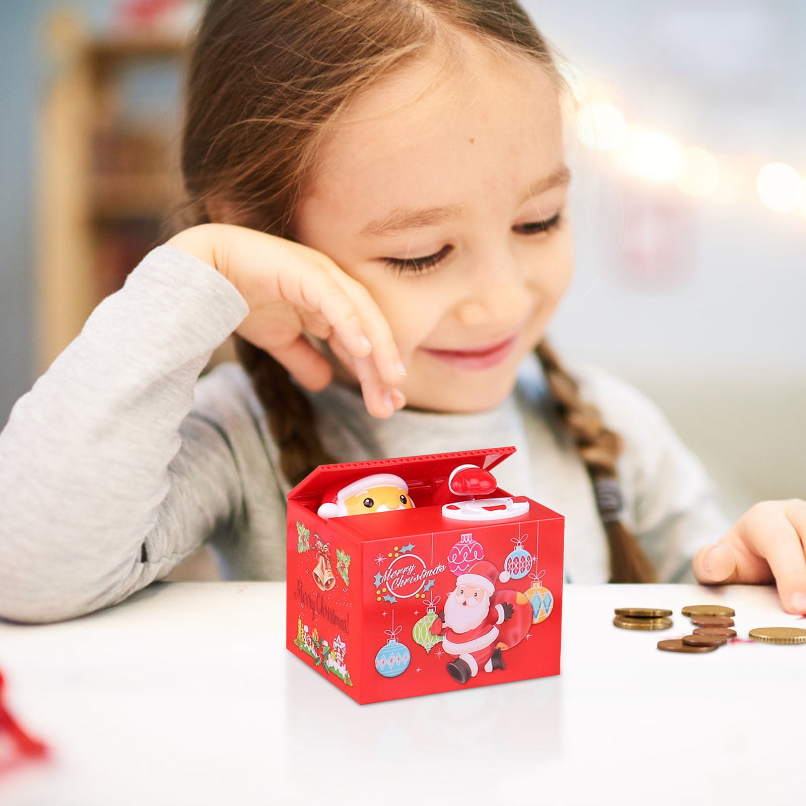 Guozer Clearance Christmas Money Bank, Electric Coin Bank for Kids ...