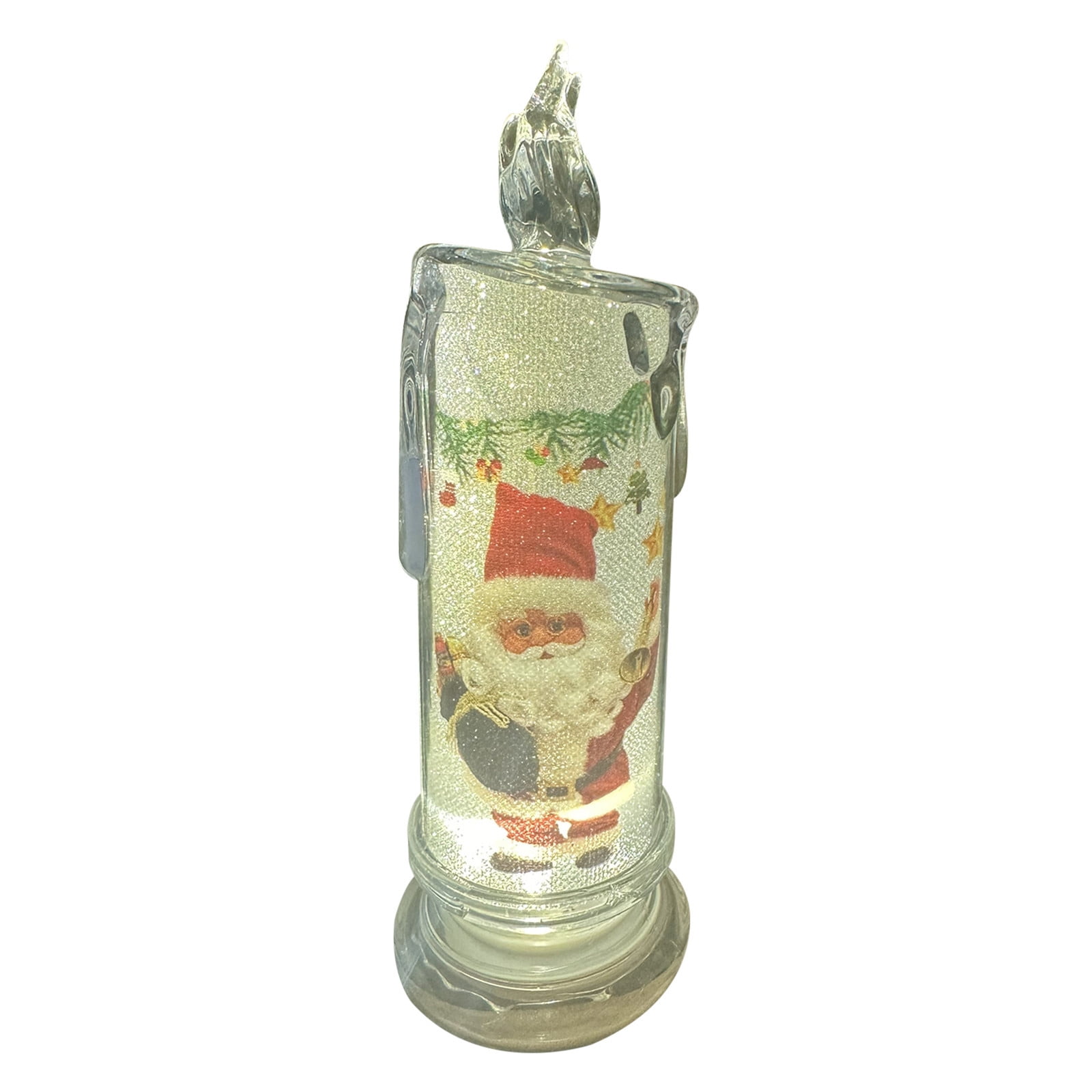 Guozer Electric Flameless Candle With Santa Claus, Christmas Themed ...