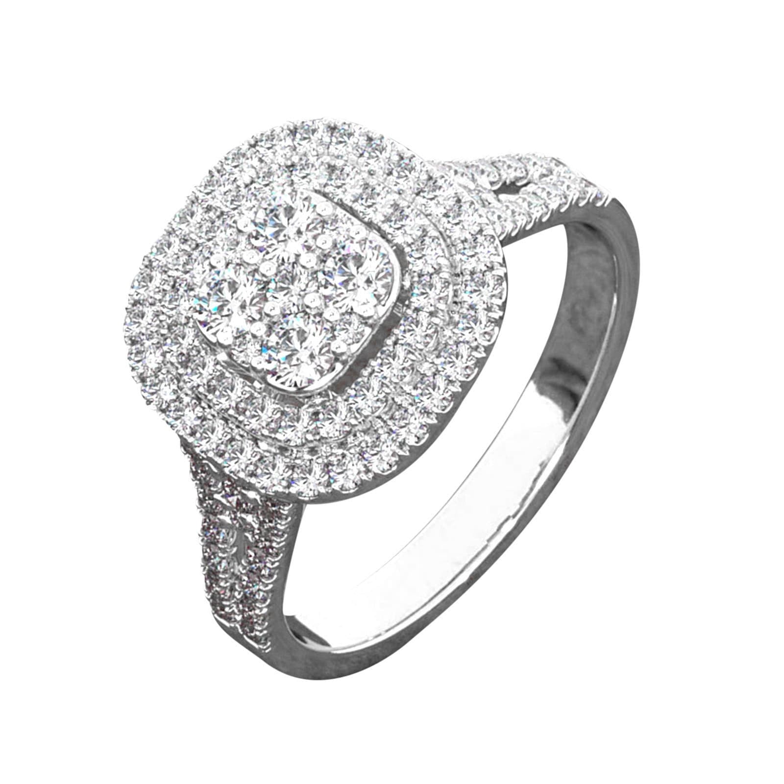 Guozer Fake Diamond Ring Proposal Prop Hand Jewelry Ring for Everyday ...