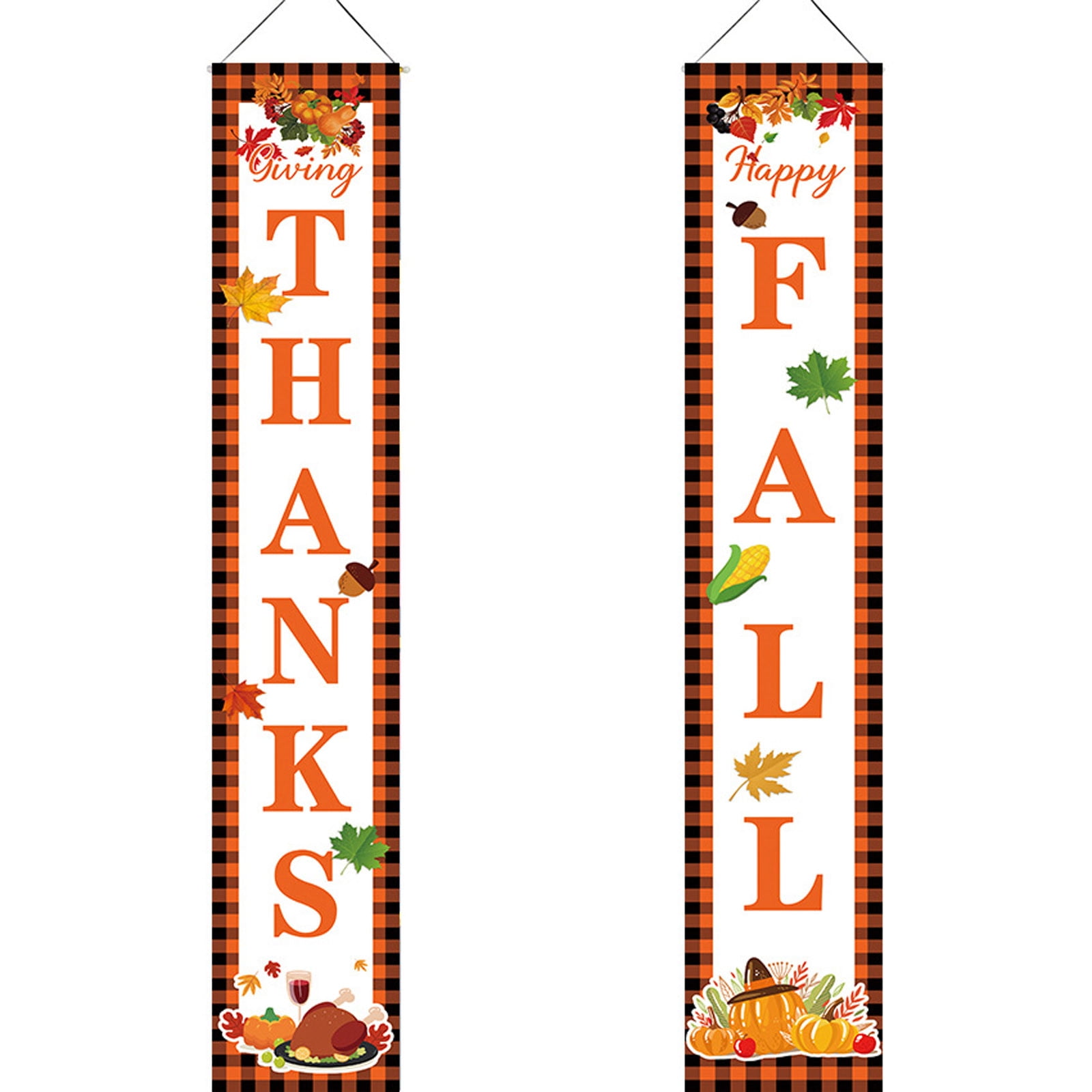 Guozer Fall Welcome Banner 1PCS Fall Backdrop Banners For Outside ...