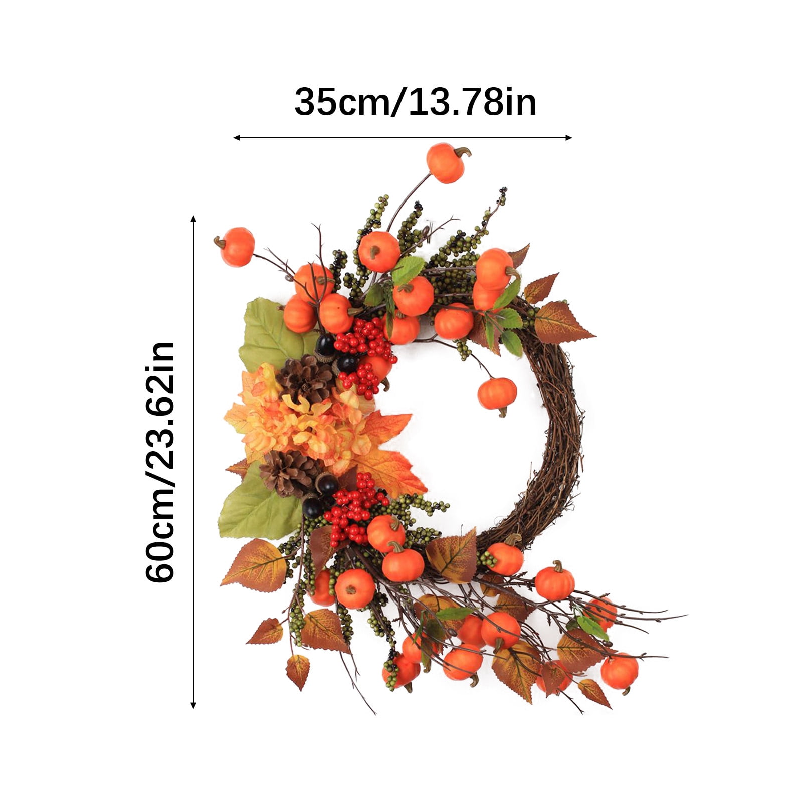 Guozer Clearance Fall Wreaths For Front Door 1PCS Festival Wreath ...