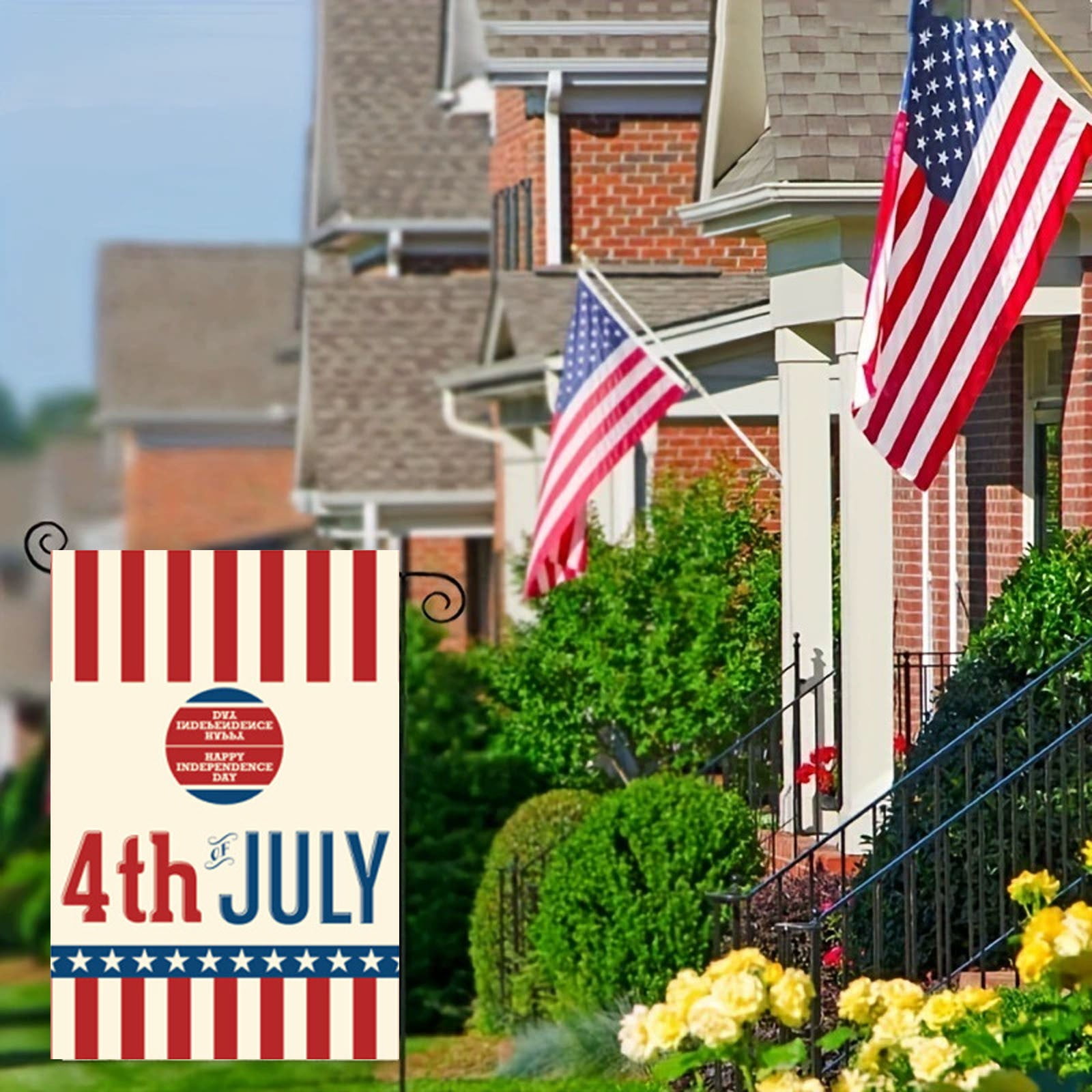 Guozer Clearance Flag Decorations for Garden Patriotic Yard Flags for ...