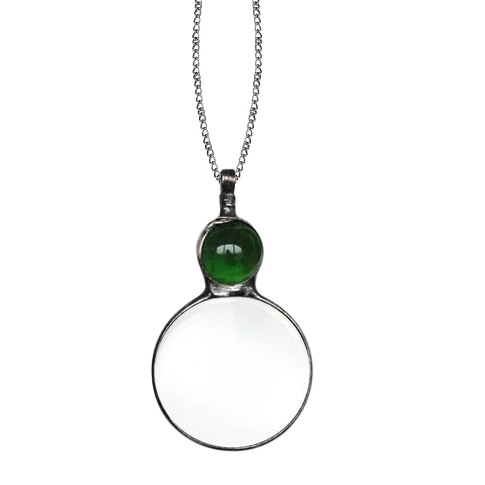 Guozer Clearance Magnifier Glass Necklace 1PCS Metal Pendant Clothes ...