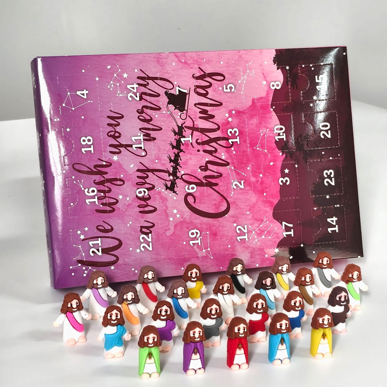 Guozer Clearance Nativity Statue Ornaments Set of 24 Religious ...