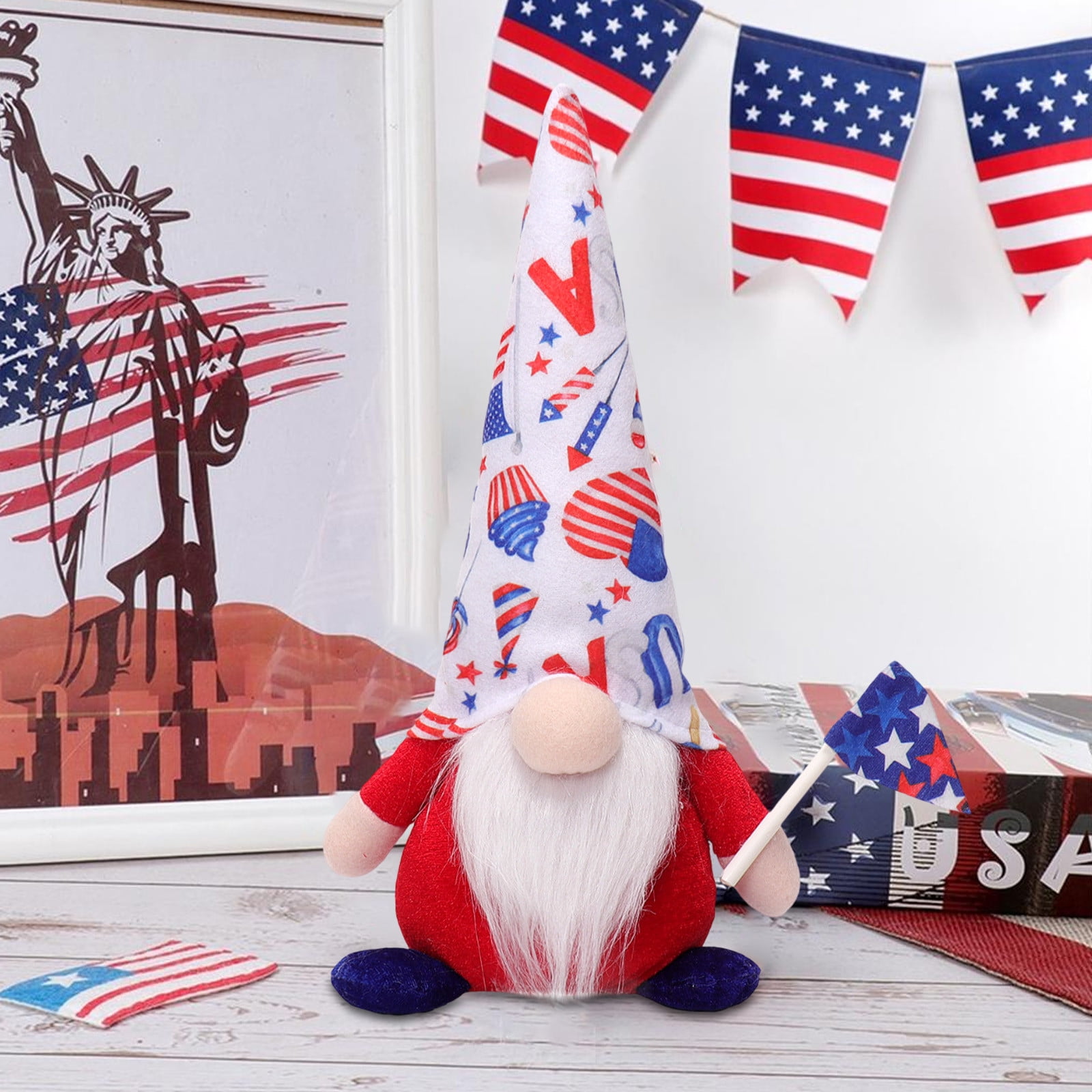 Guozer Patriotic Gnome for USA Decorations 4th of July Decorations for ...