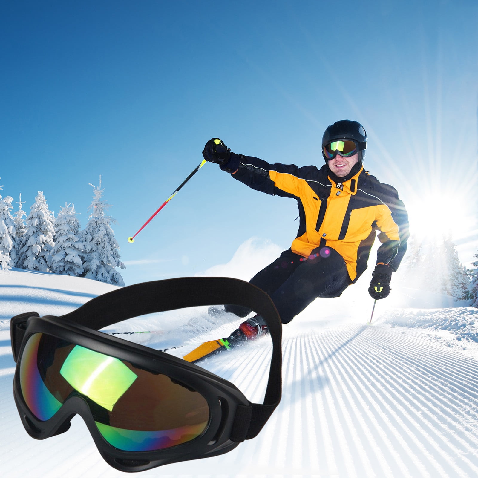 Guozer Ski Goggles Men 1PCS Motorcycle Glasses for Women Ski Goggles ...