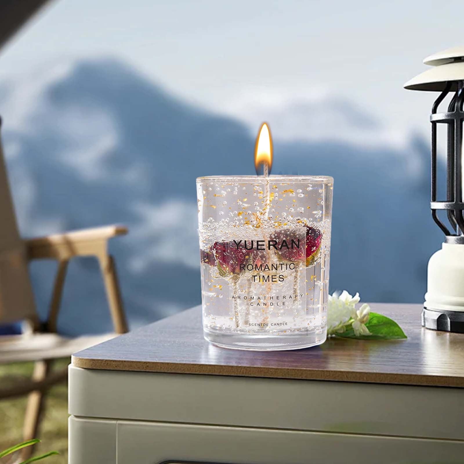 Guozer Clearance Soothing Scented Candle 1PCS Translucent Jar Candle ...