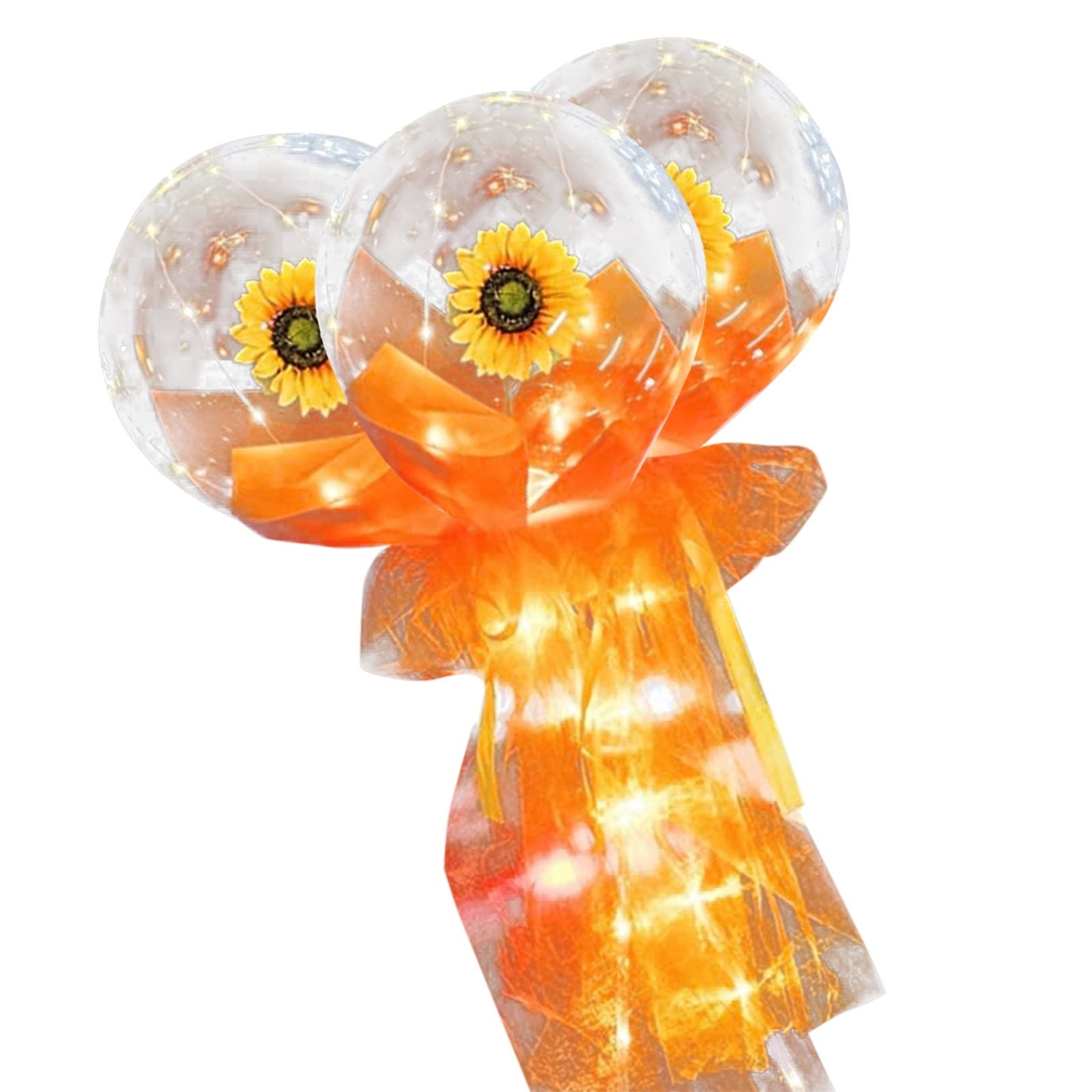 Guozer Sunflower Balloons Handmade Material 1Set Light Up Bouquet ...